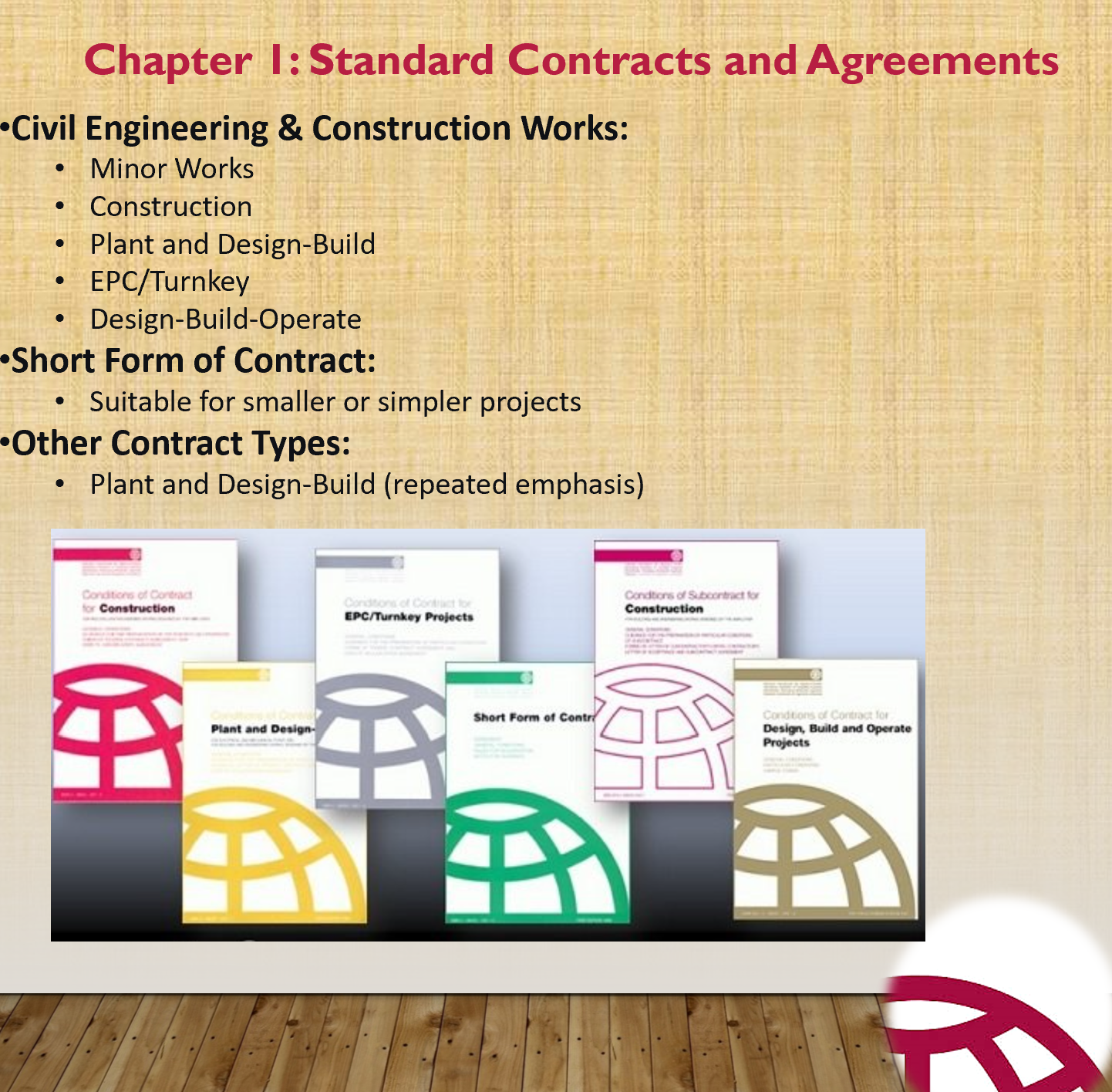 Module 1 - Practical use of FIDIC Conditions of Contracts