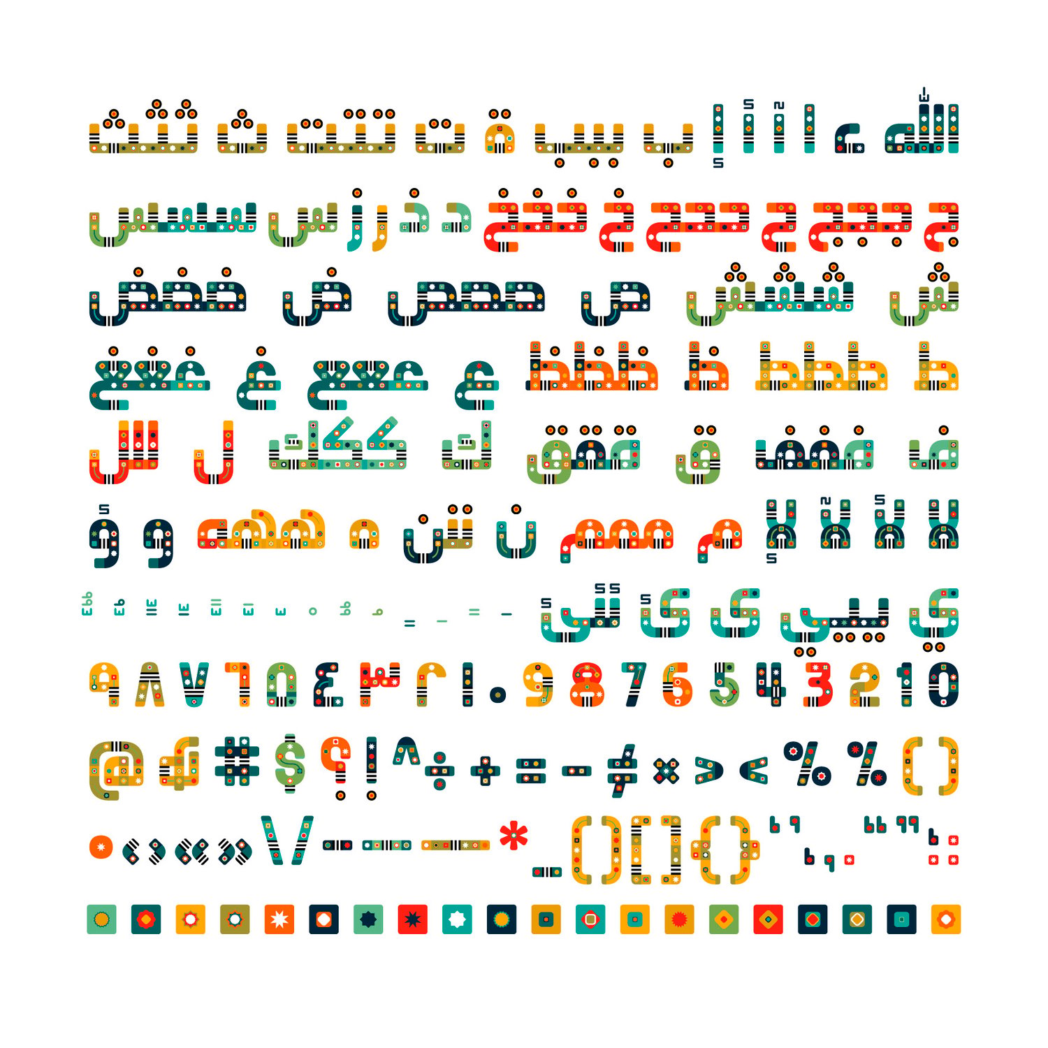 Zakharef - Arabic Color Font