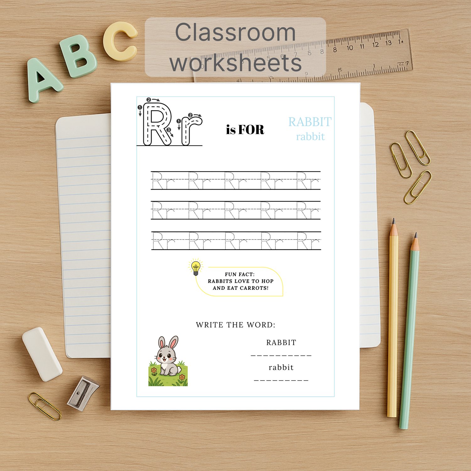 Alphabet Tracing Worksheets A–Z with Cute ABC Animals – 52 Pages Letter ...