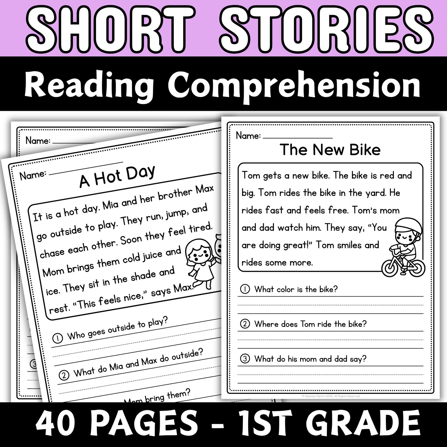 Reading Comprehension for 1st Grade, Short stories for 1st grade - Payhip
