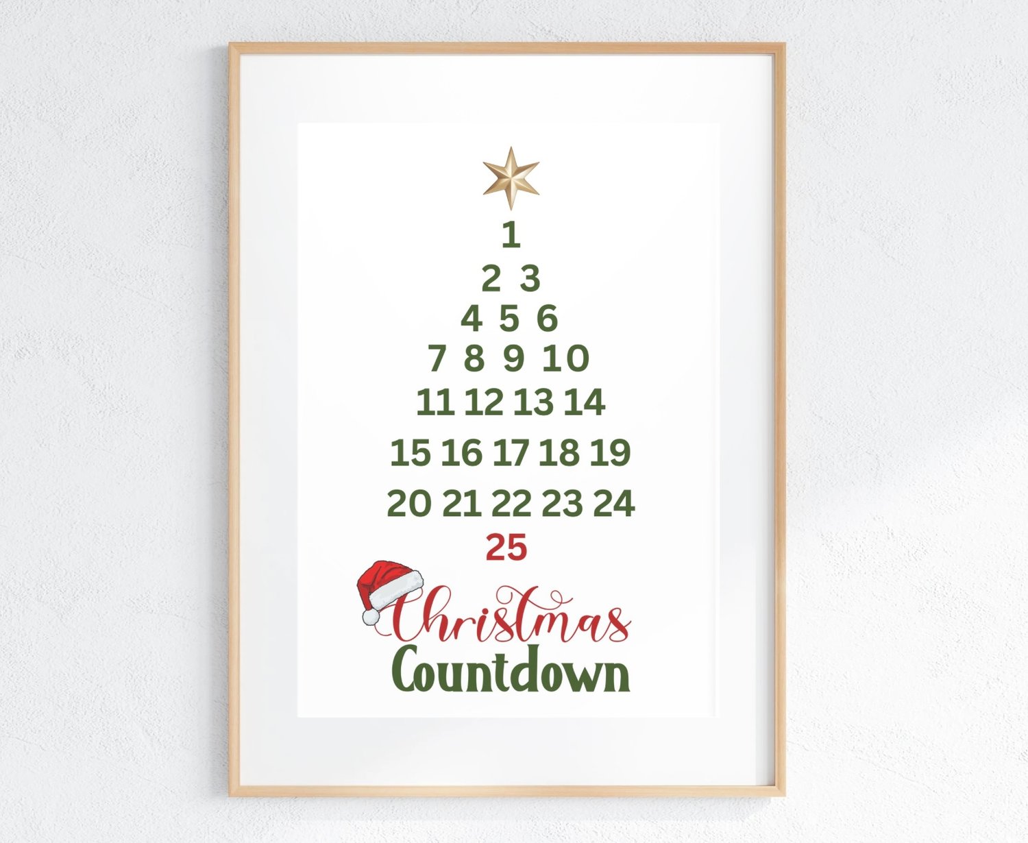 Christmas Countdown Printable | Kids Advent Calendar Activity | DIY ...
