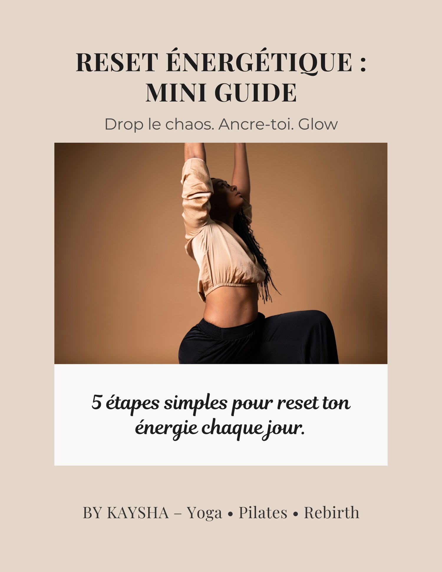 RESET ÉNERGÉTIQUE MINI GUIDE 5 étapes simples pour reset ton énergie ...