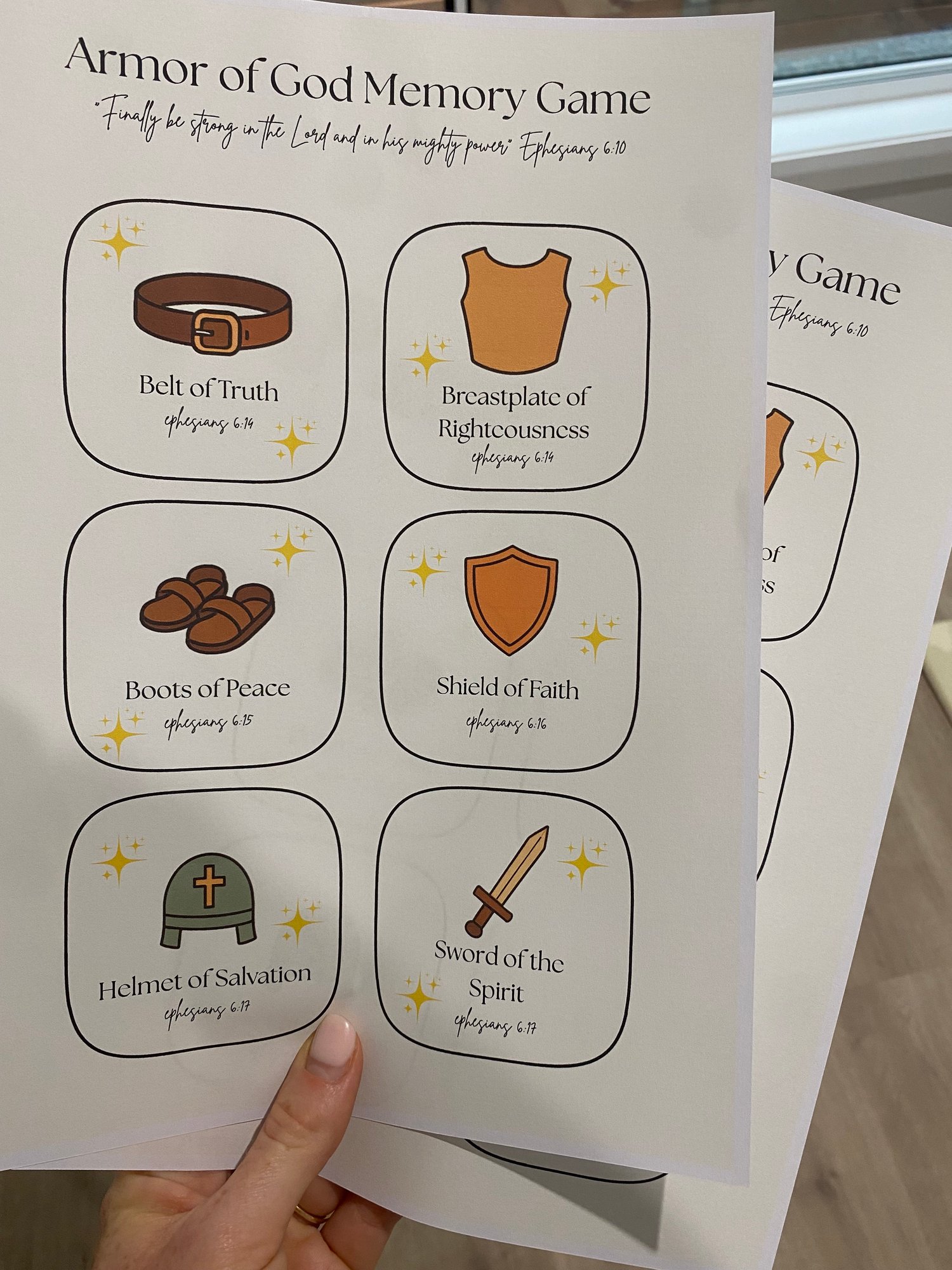 Armor of God Memory Game - Payhip