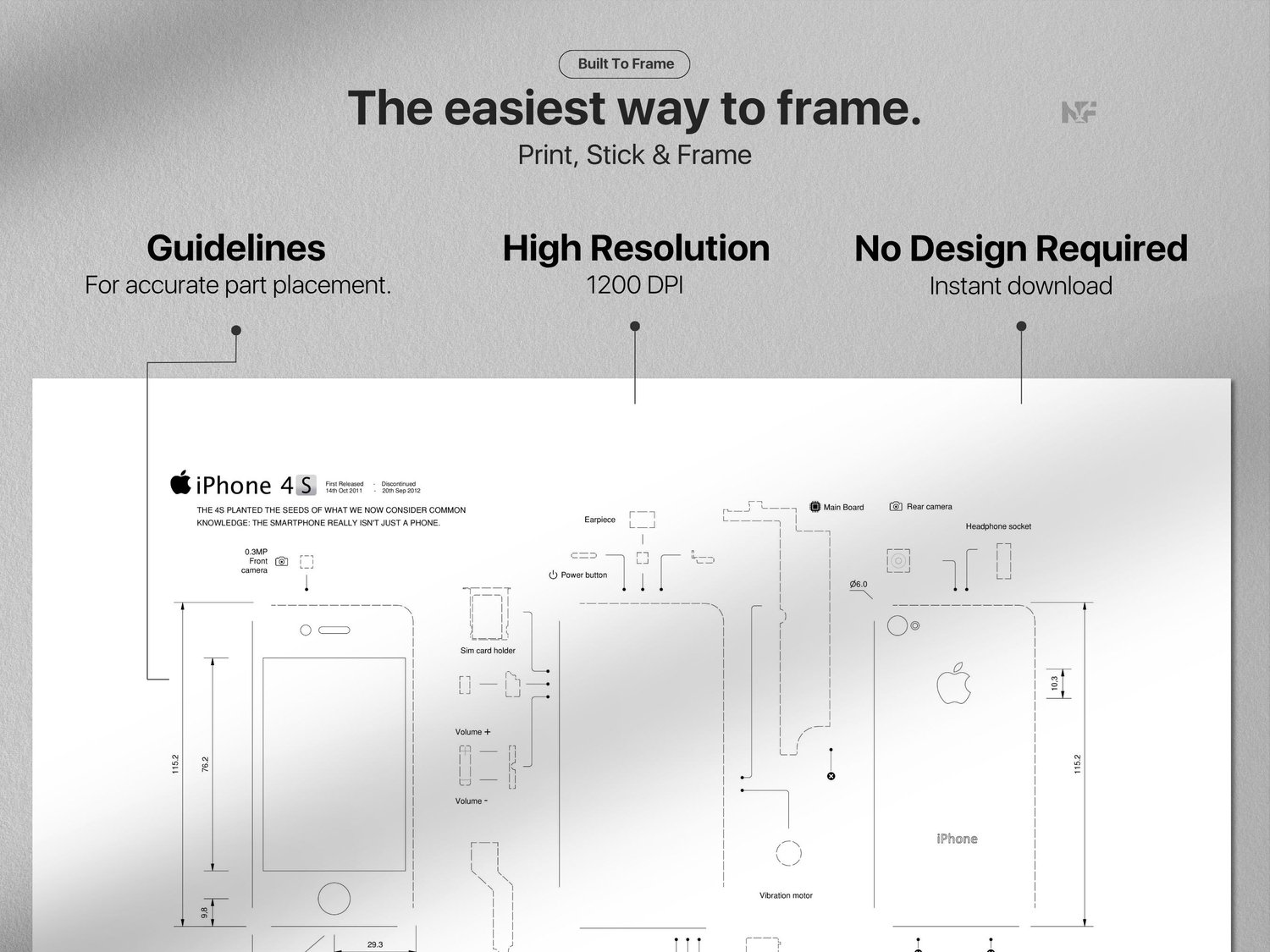 iPhone 4S Teardown Template