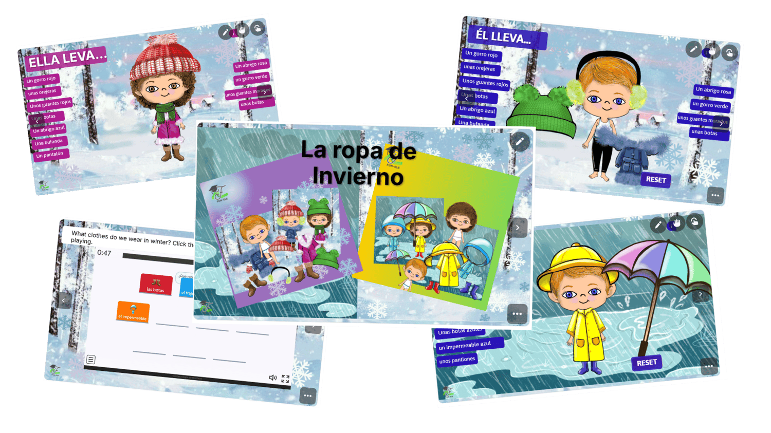 🧣 Interactive Spanish Activity: La Ropa de Invierno