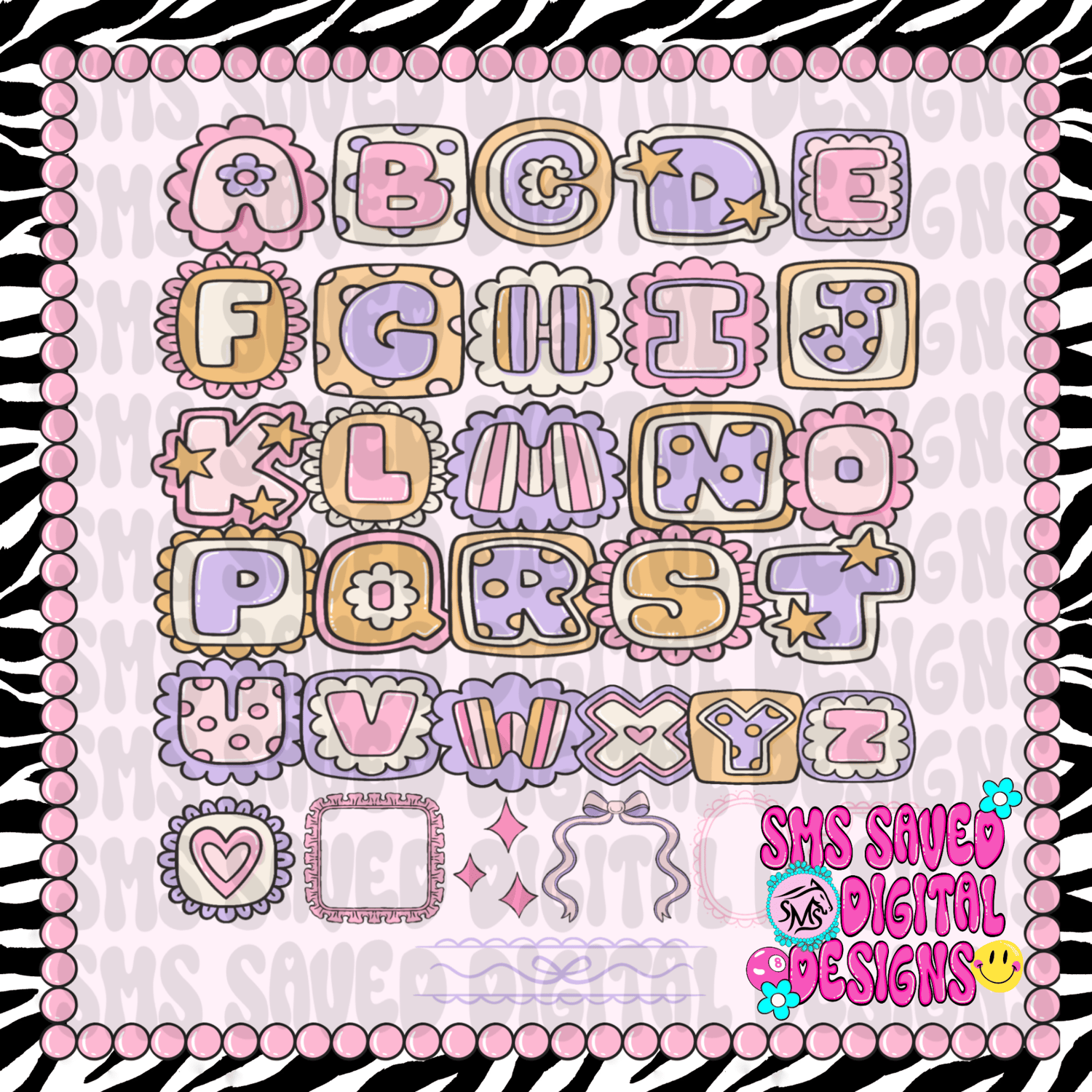 CUTE GIRLY ALPHA & CLIP ART SET - Payhip