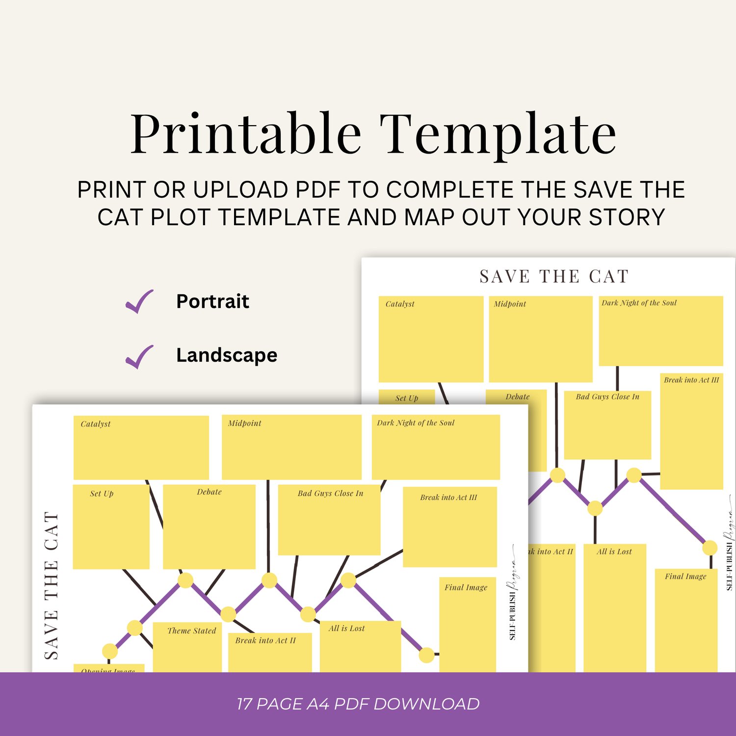 Save the Cat Template (Printable and Fillable PDF) - Payhip