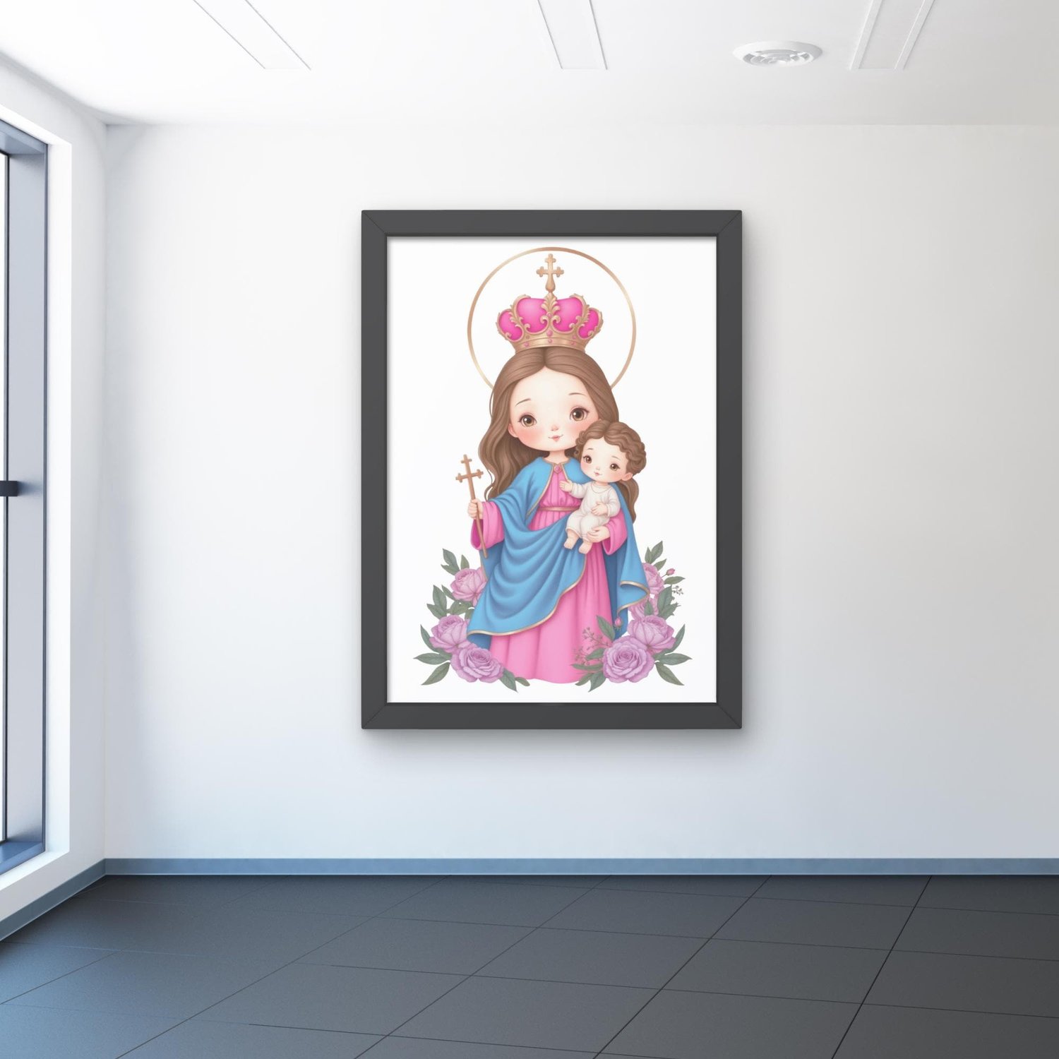 Set Clipart María Auxiliadora Ilustraciones Digitales Virgen ...