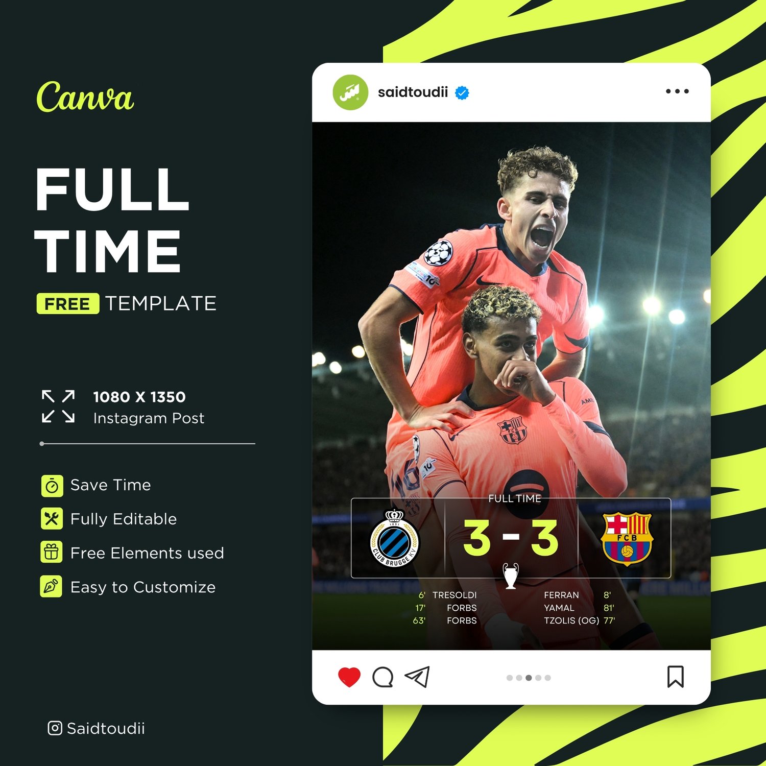 Full Time Canva template - Payhip
