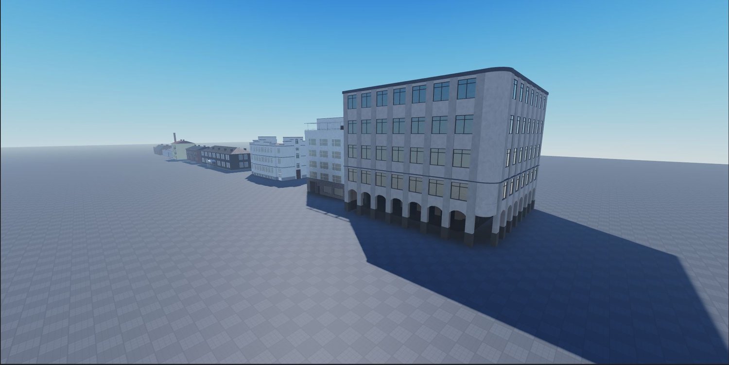 FREE Interwar Buildings Asset Kit – Roblox Historical Architecture Pack