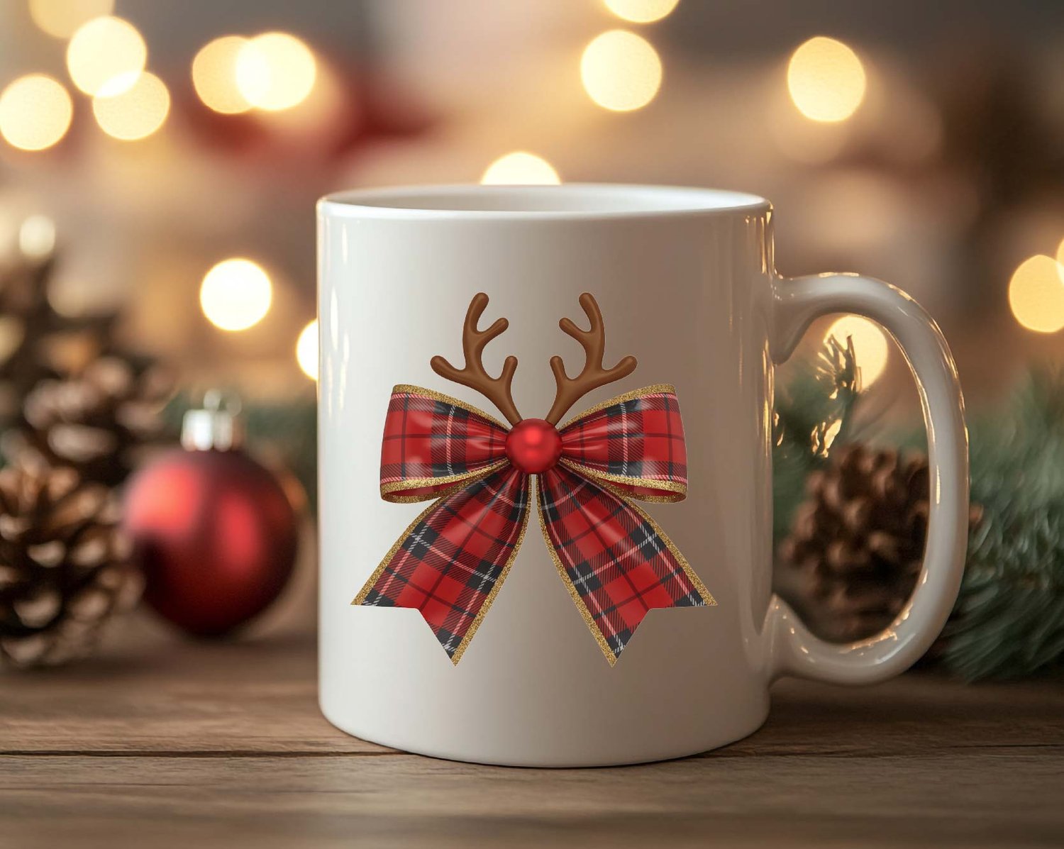 Red & Black Plaid Christmas Coquette Bow PNG – Satin Texture, Rudolph Nose Center, Antlers ...