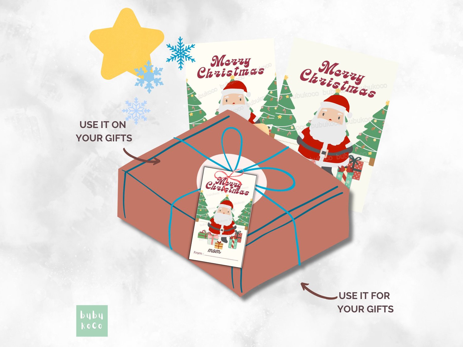 Haphazard Xmas Santa Greeting Cards - Payhip