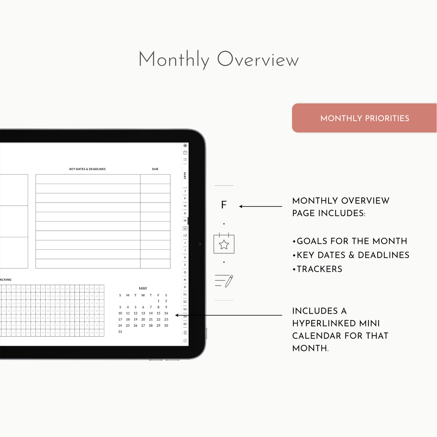 2026 Daily Digital Planner with Calendar integration: Landscape ...