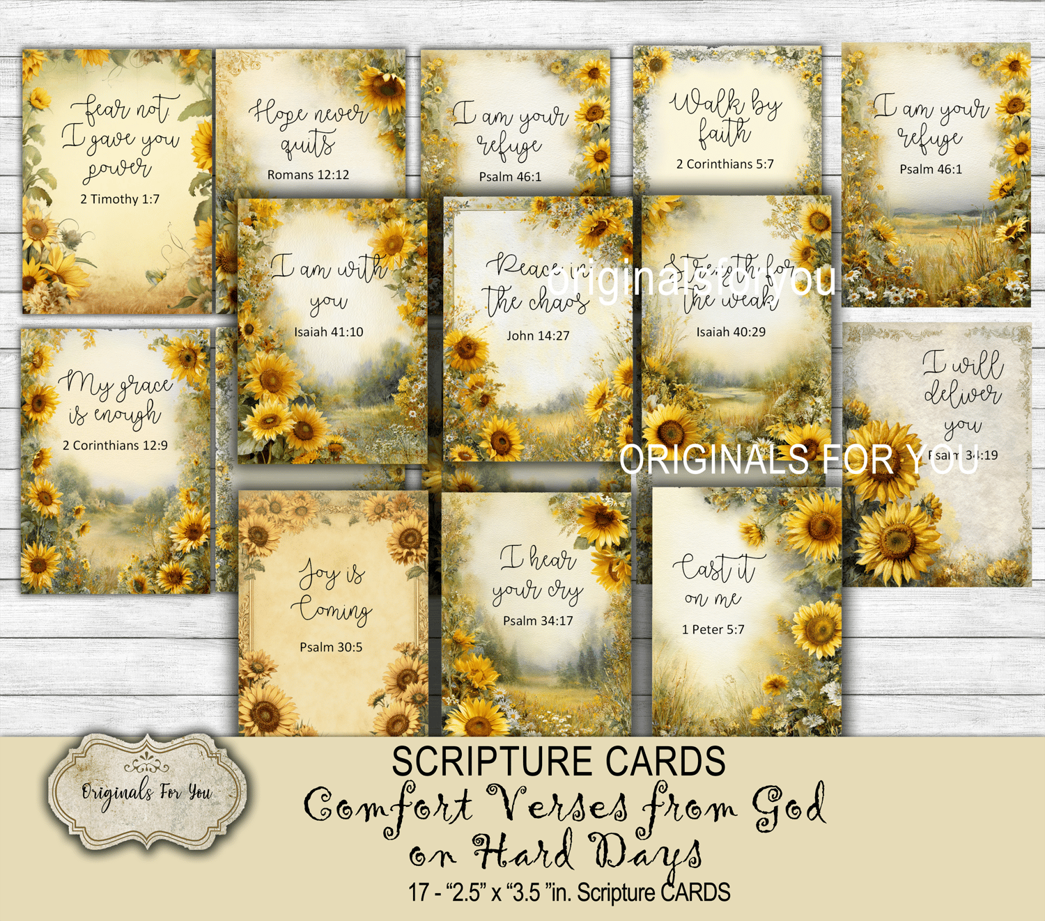 Comfort Verses from God on HARD DAYS, Christian Printable Scripture ...