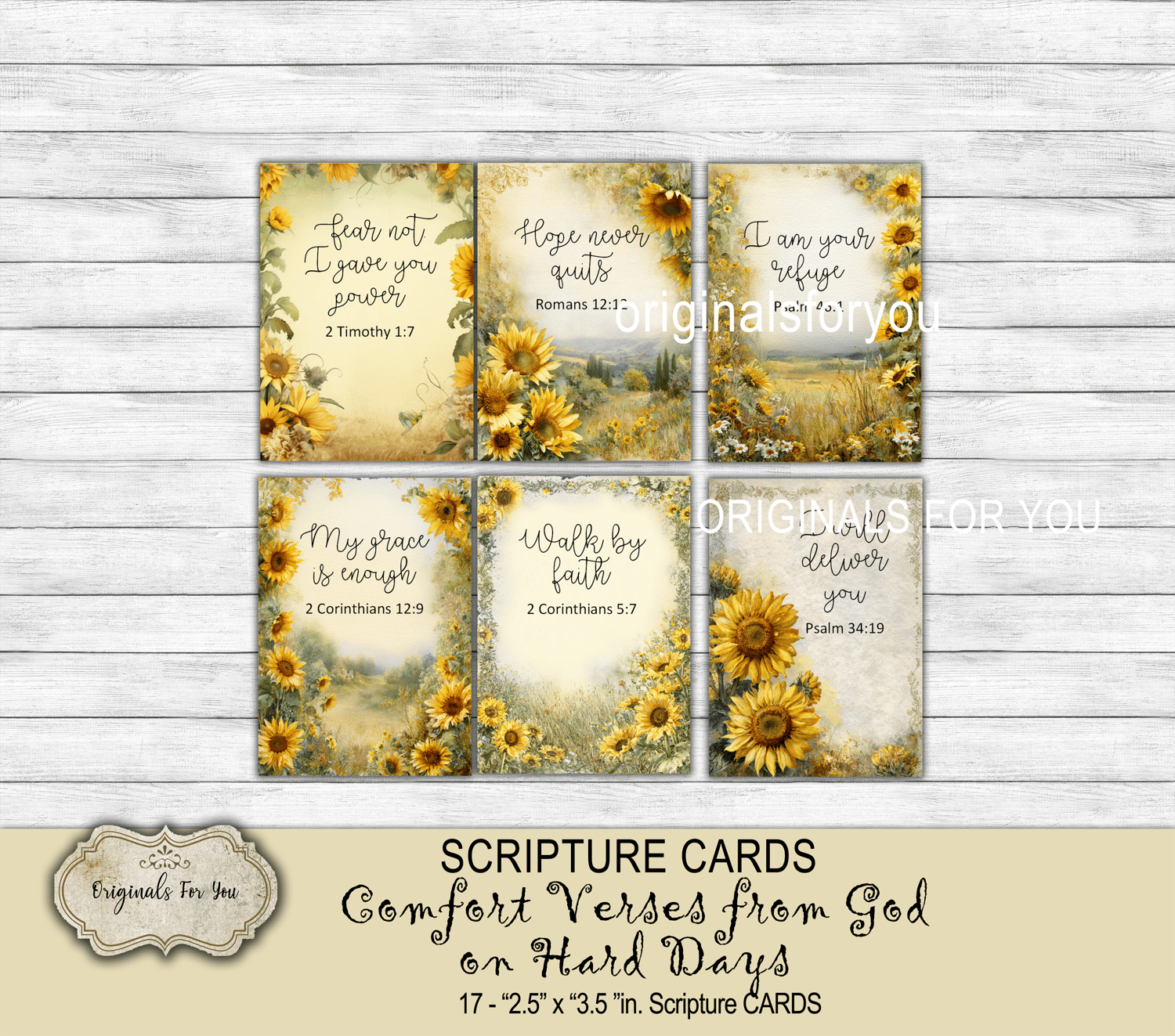 Comfort Verses from God on HARD DAYS, Christian Printable Scripture ...