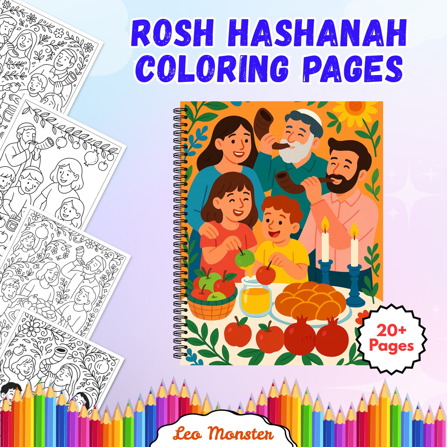 20 Rosh Hashanah Coloring Pages - Payhip