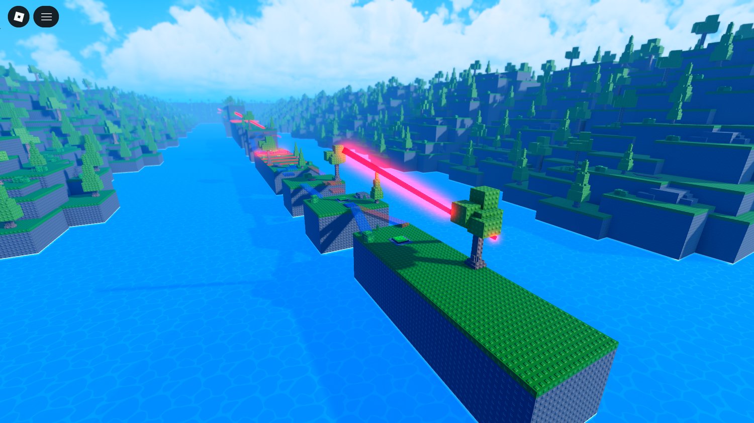 Two Obby Studs Map V1 – Roblox Low Poly Dual Obby Map