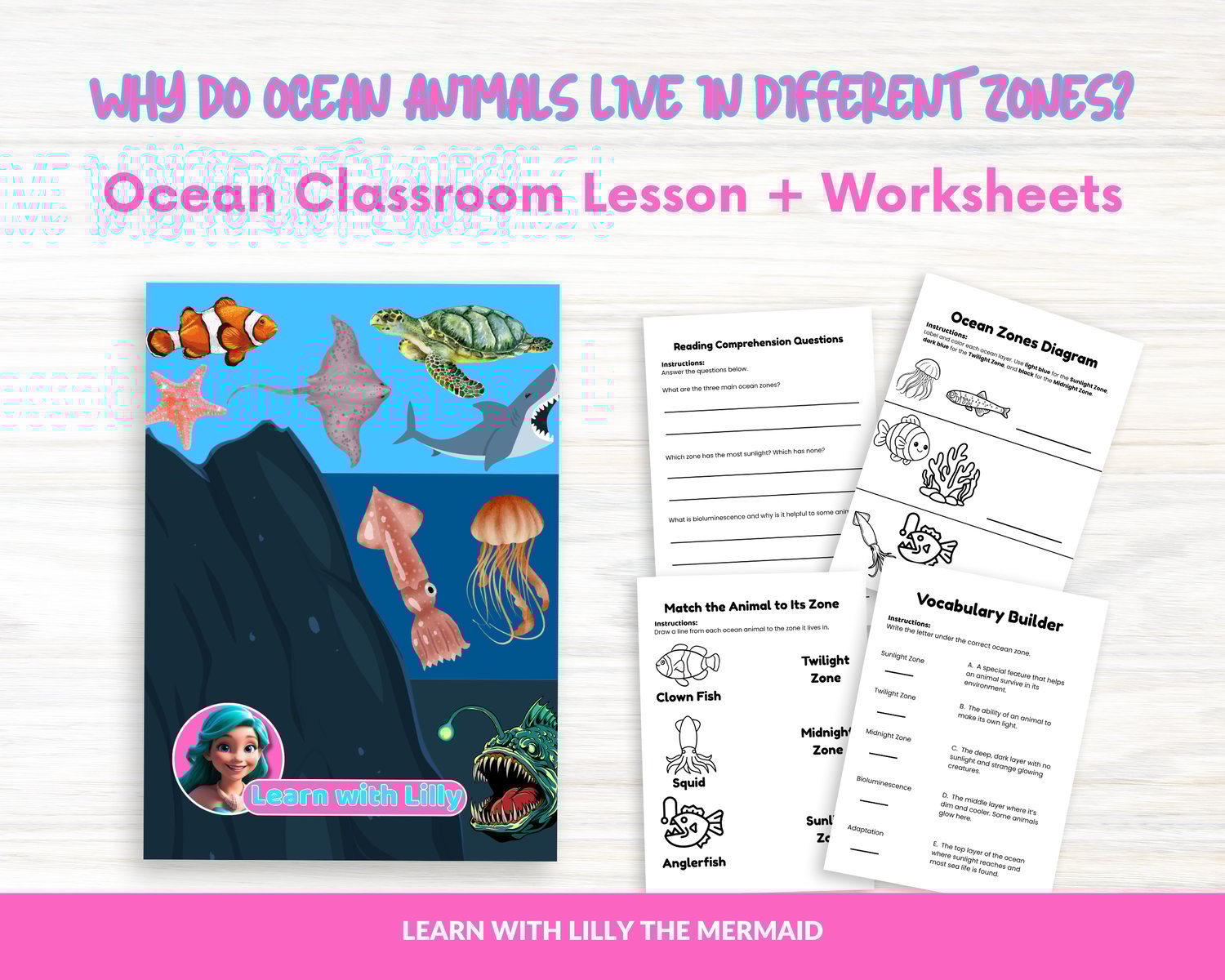 Why Do Ocean Animals Live in Different Zones? | Science Coloring ...