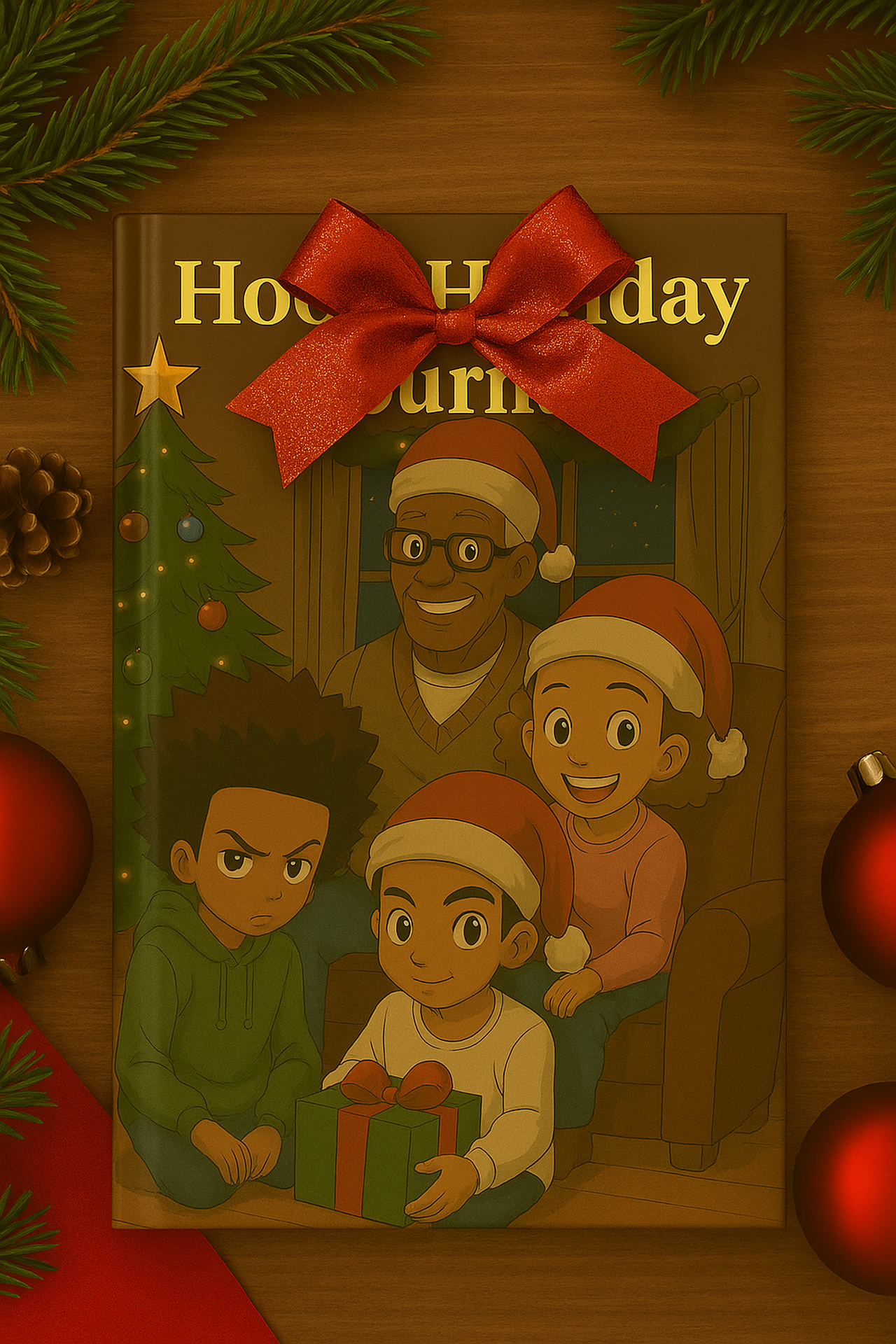 Boondocks inspired Hood Holiday Christmas Journal– Cozy Family Gift ...