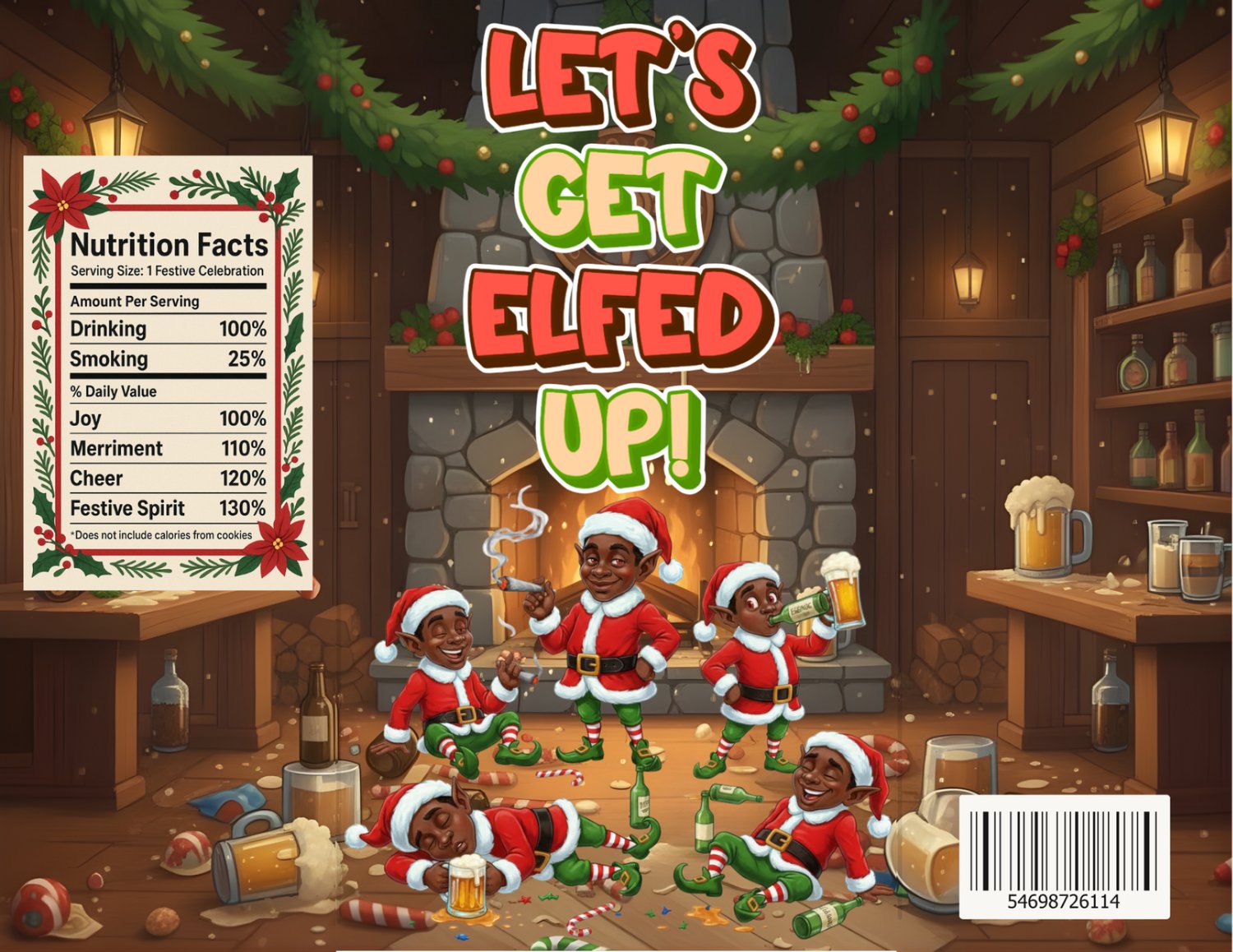 Let's Get Elfed Up Chip Bag Design - Payhip