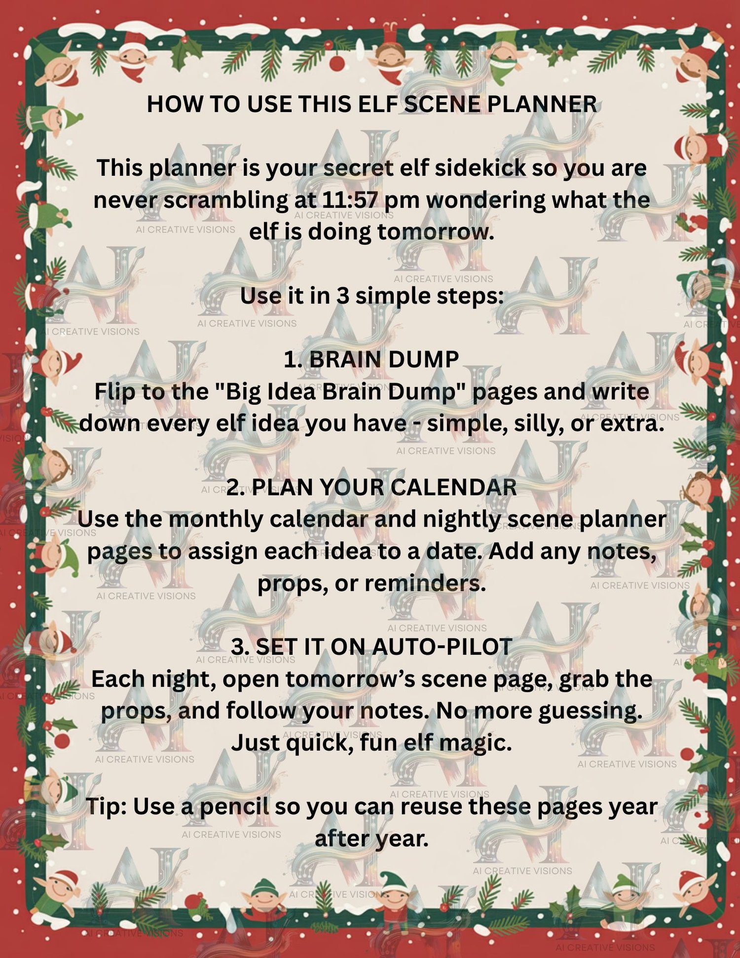The Ultimate White Edition Elf on the Shelf Scene Planner & Organizer🎄 ...