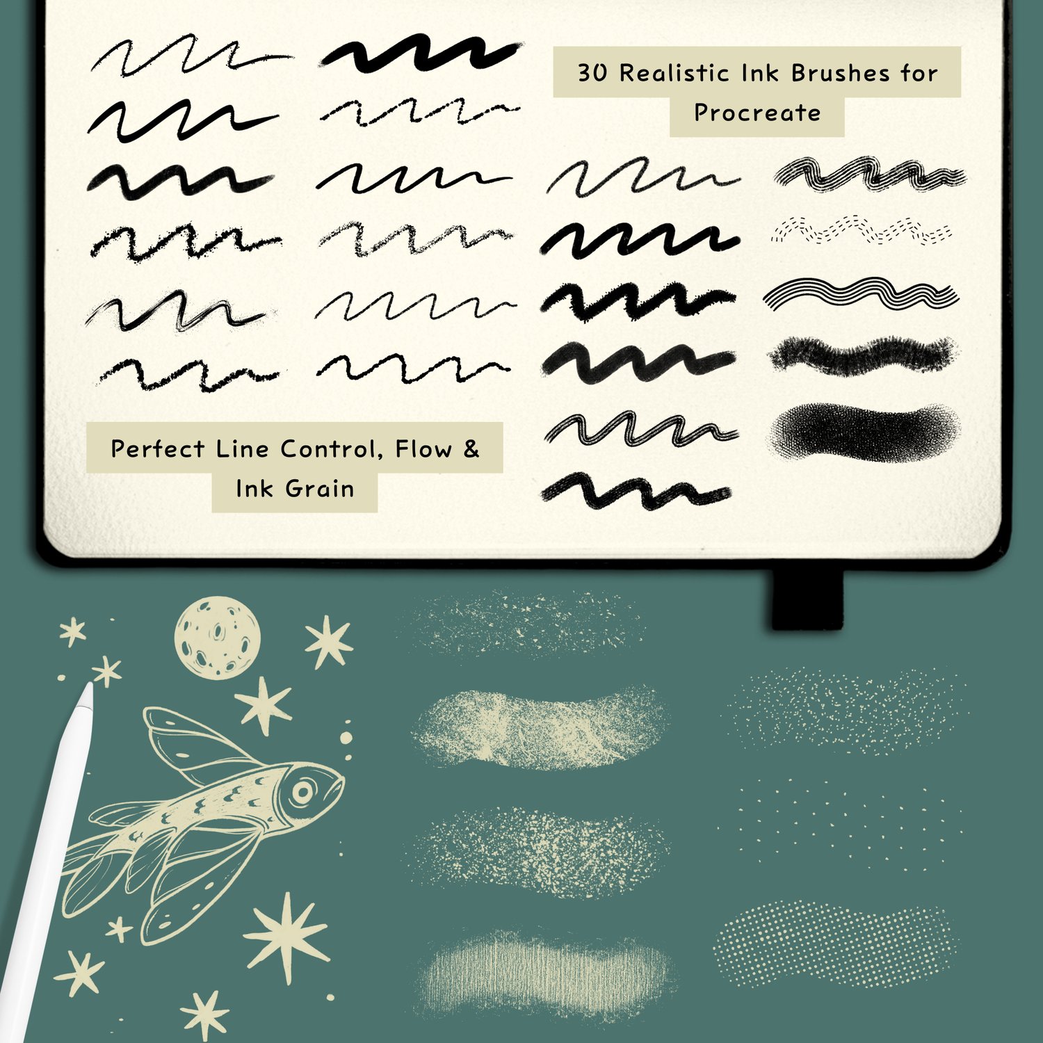 Midnight Ink - Procreate Ink Brushes