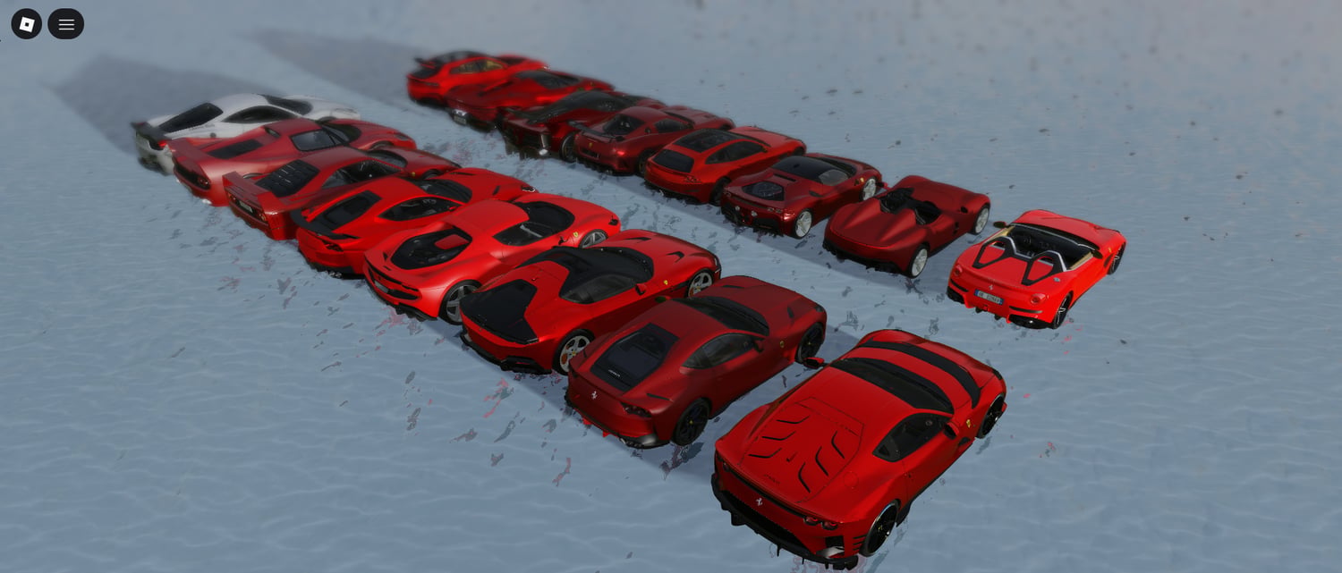 Ferrari 16-Car Pack for Roblox – Scripted Supercar Bundle