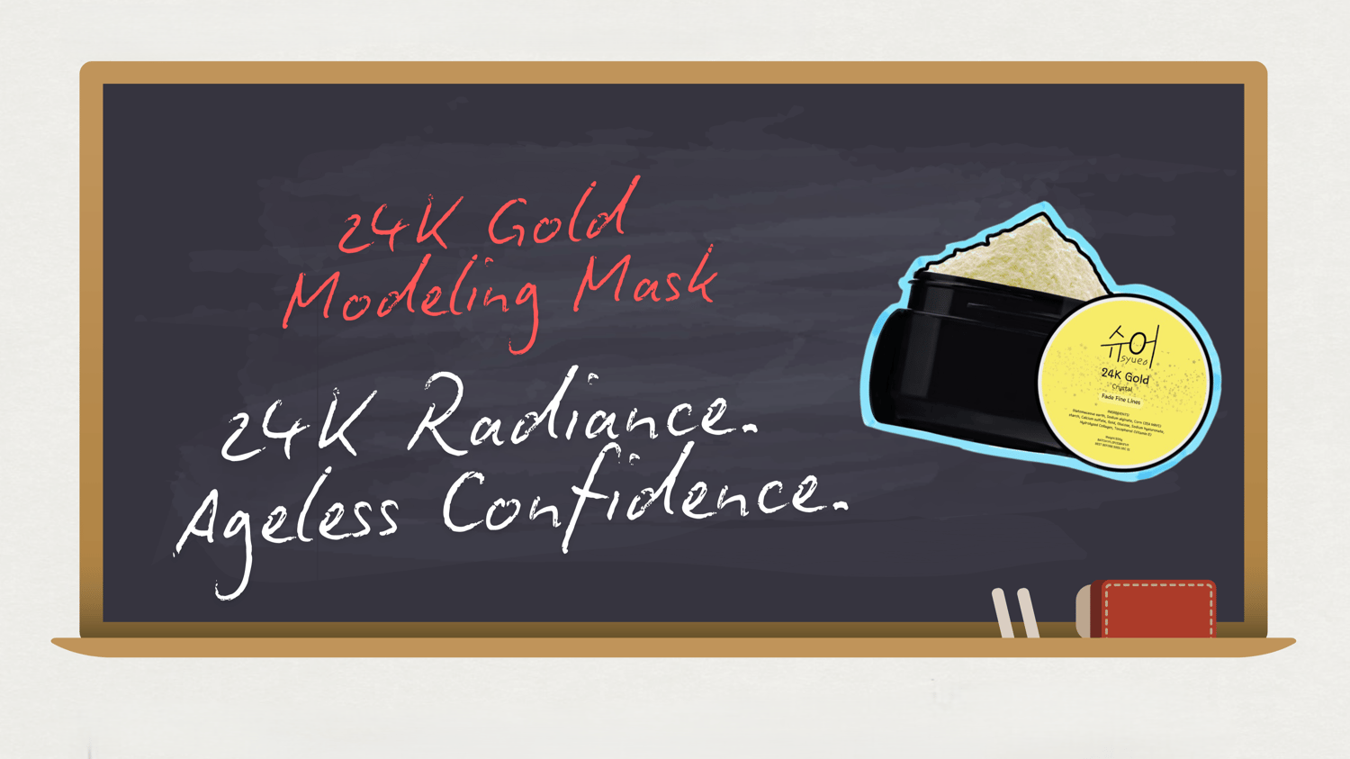 24K Gold Modeling Mask
