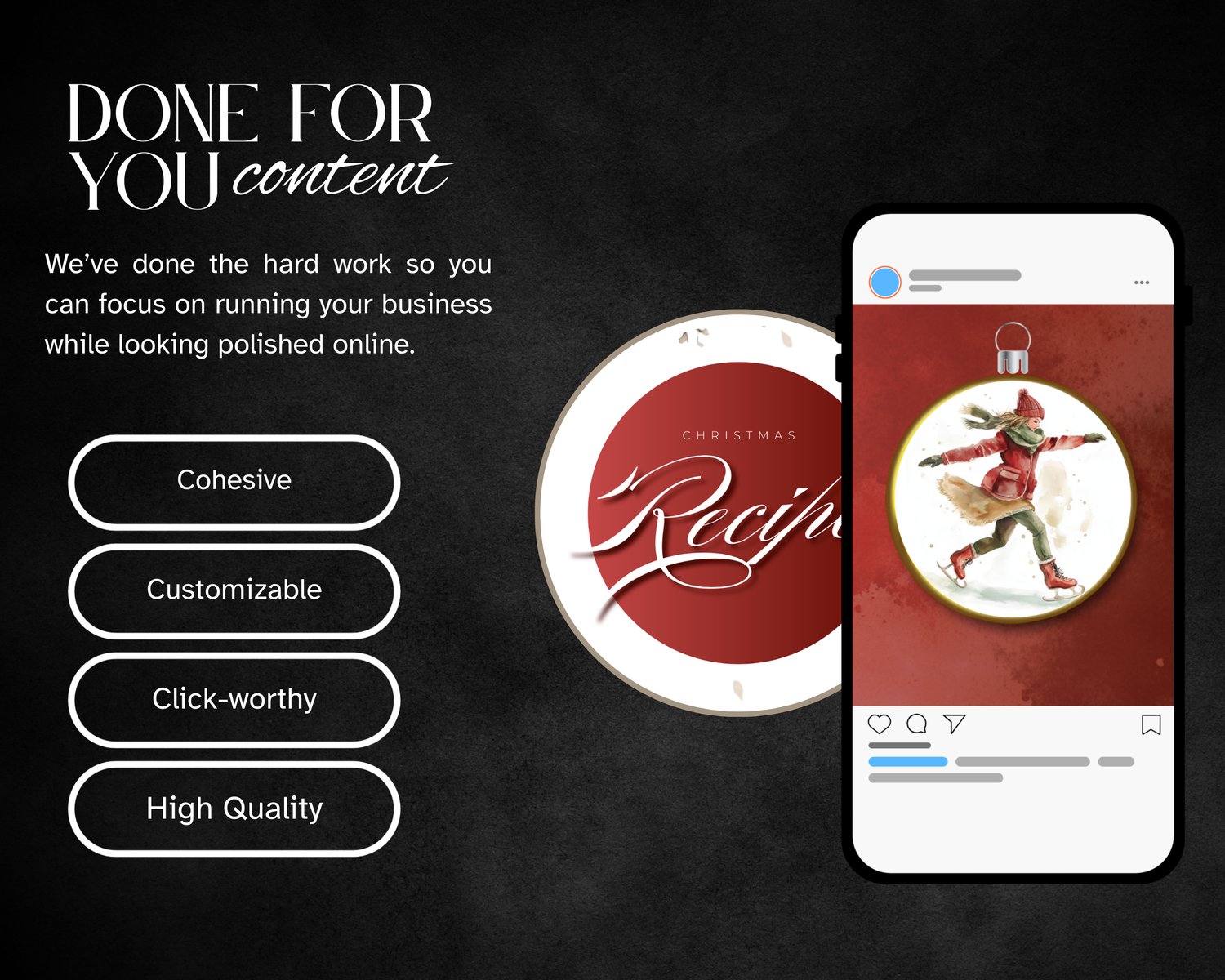 Luxury Christmas Instagram Highlight Covers • 30 Elegant Holiday Canva ...