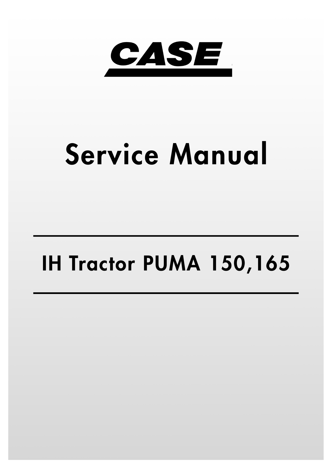 CASE IH Tractor PUMA 150,165, PUMA 150,165,175 CVT TIER 4B 47936460 ...