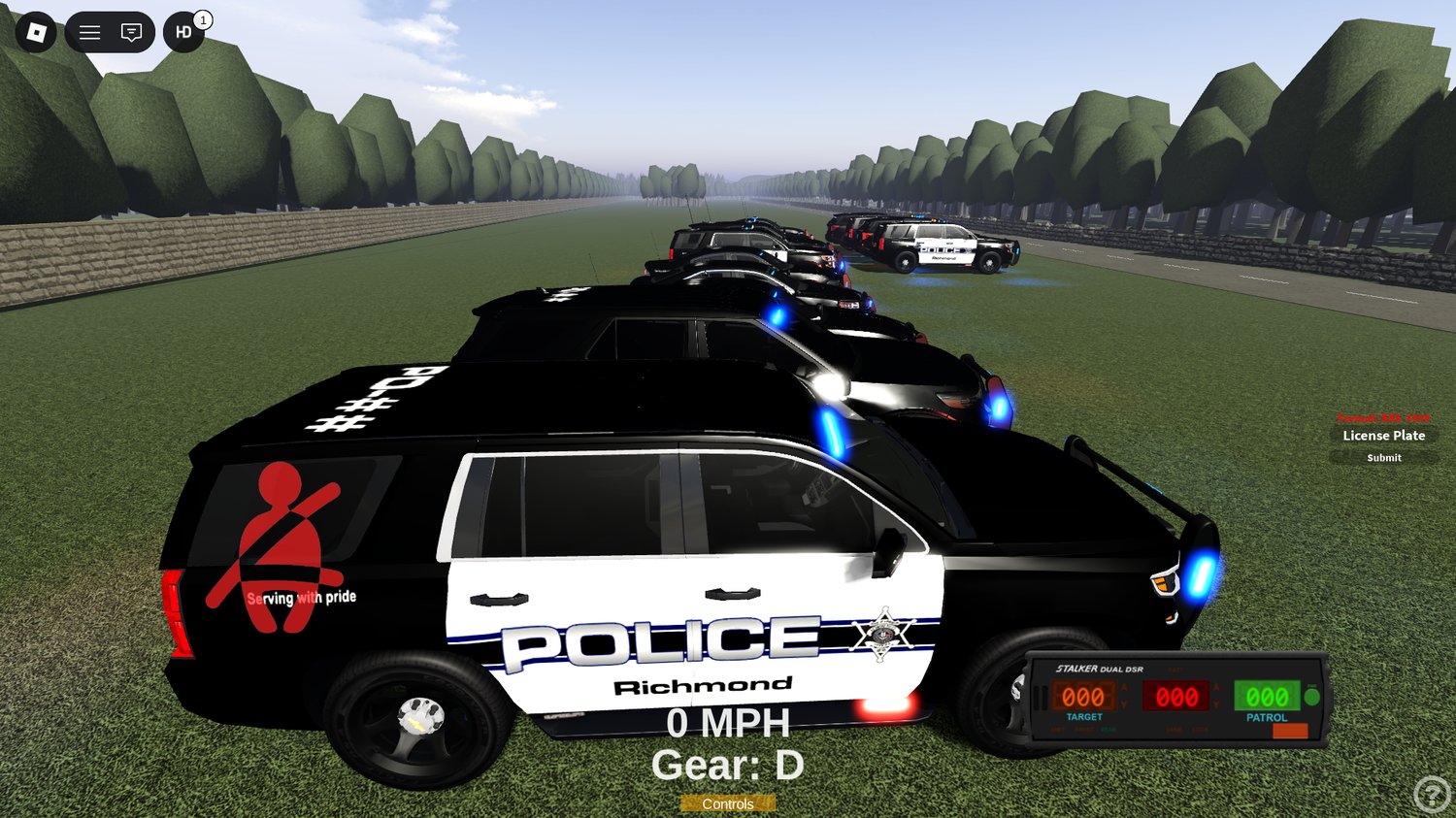 Richmond Police Pack – Roblox Fleet of 16 Fully Functional Patrol Vehicles