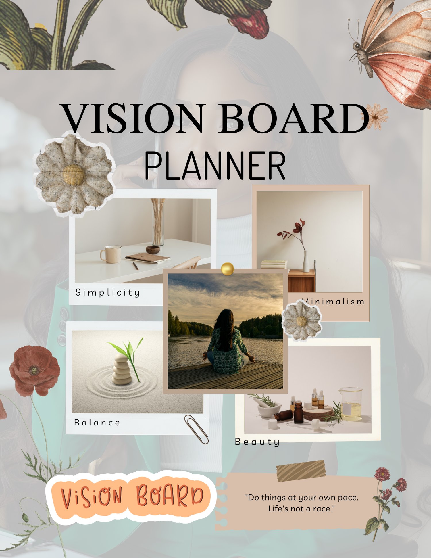 The Vision Board Planner: A Minimalist Guide to Clarity, Balance ...