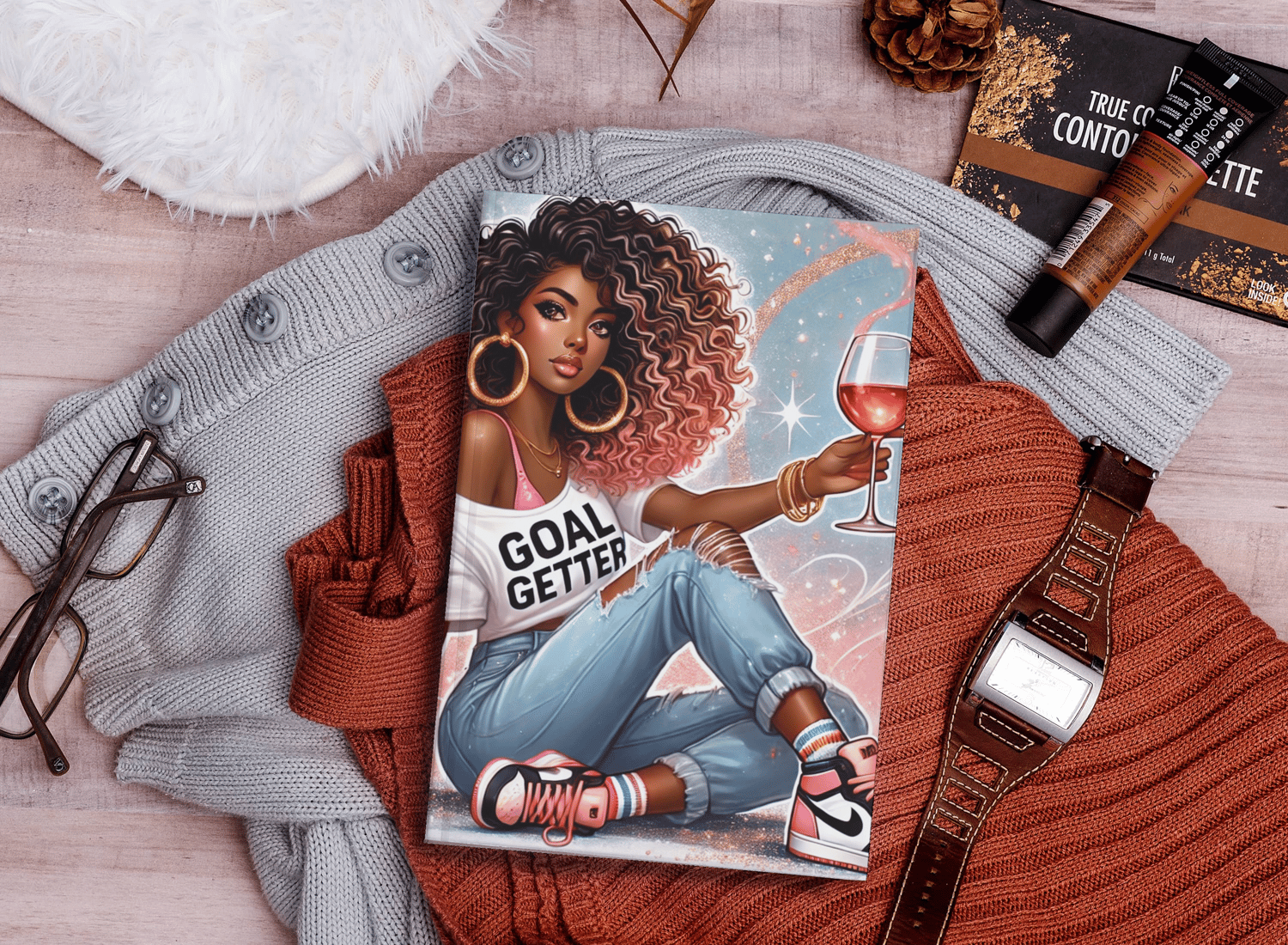 Goal Getters Afro-Glam Digital Art Bundle | 5 High-Resolution Images-A ...