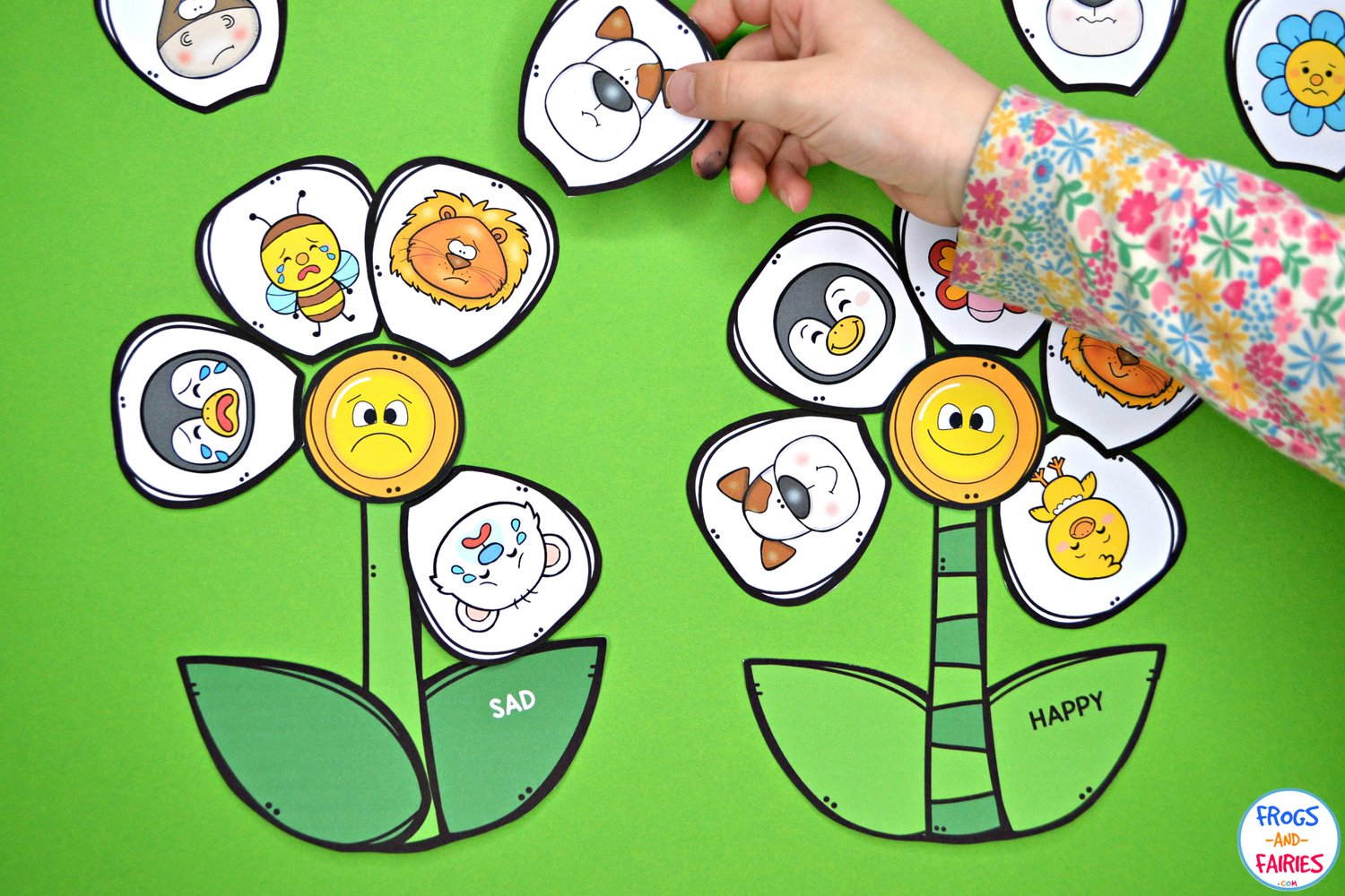 Build a Flower Emotions Match