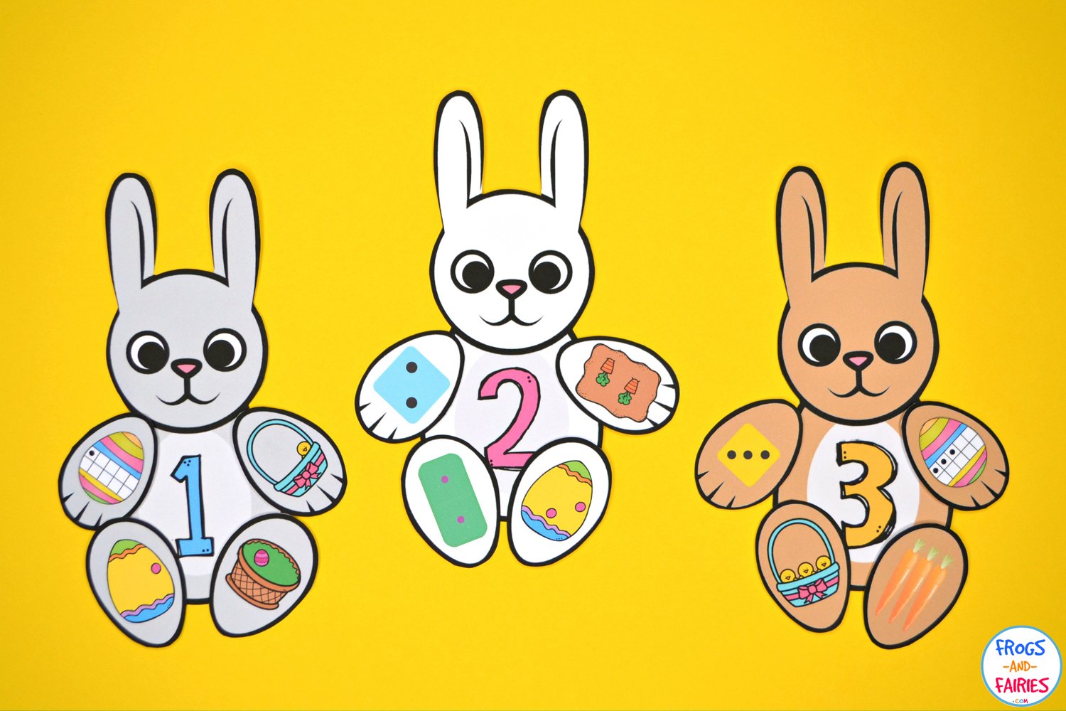Easter Bunny Number Match: Fun Counting & Number Sense Activity (1-20)