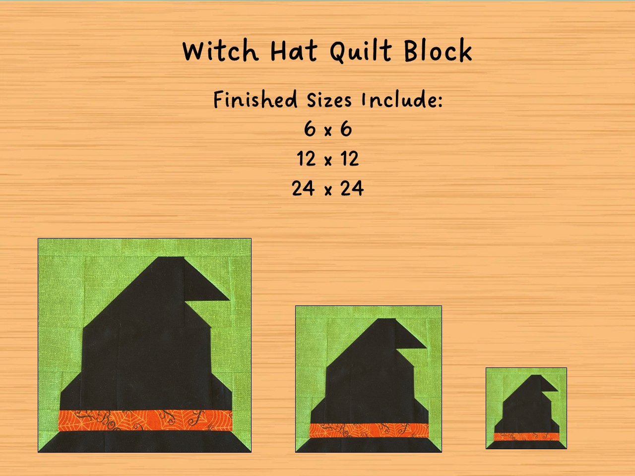 Witch Hat Quilt Block Pattern
