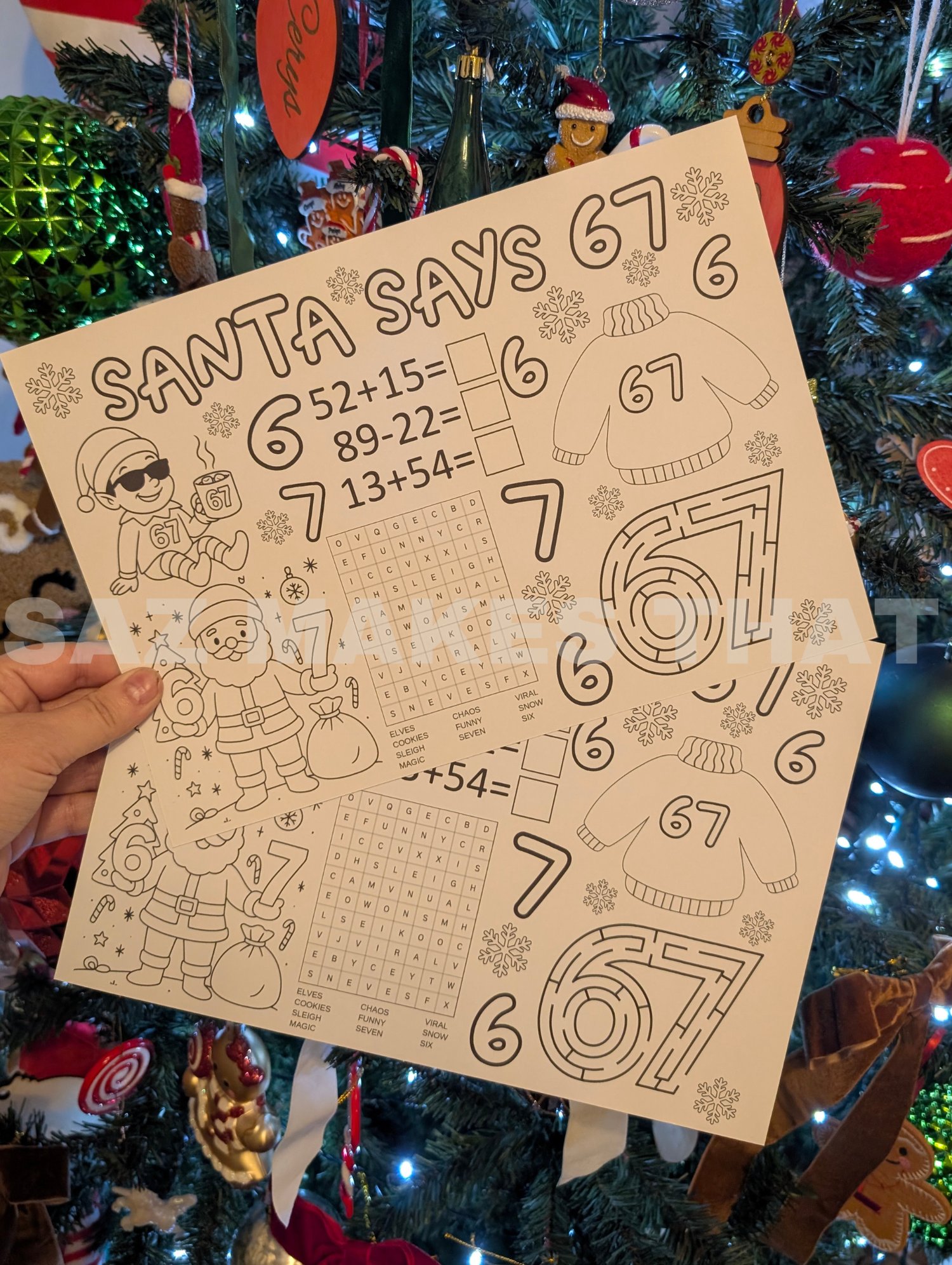 Santa says 67 printable bundle - Payhip