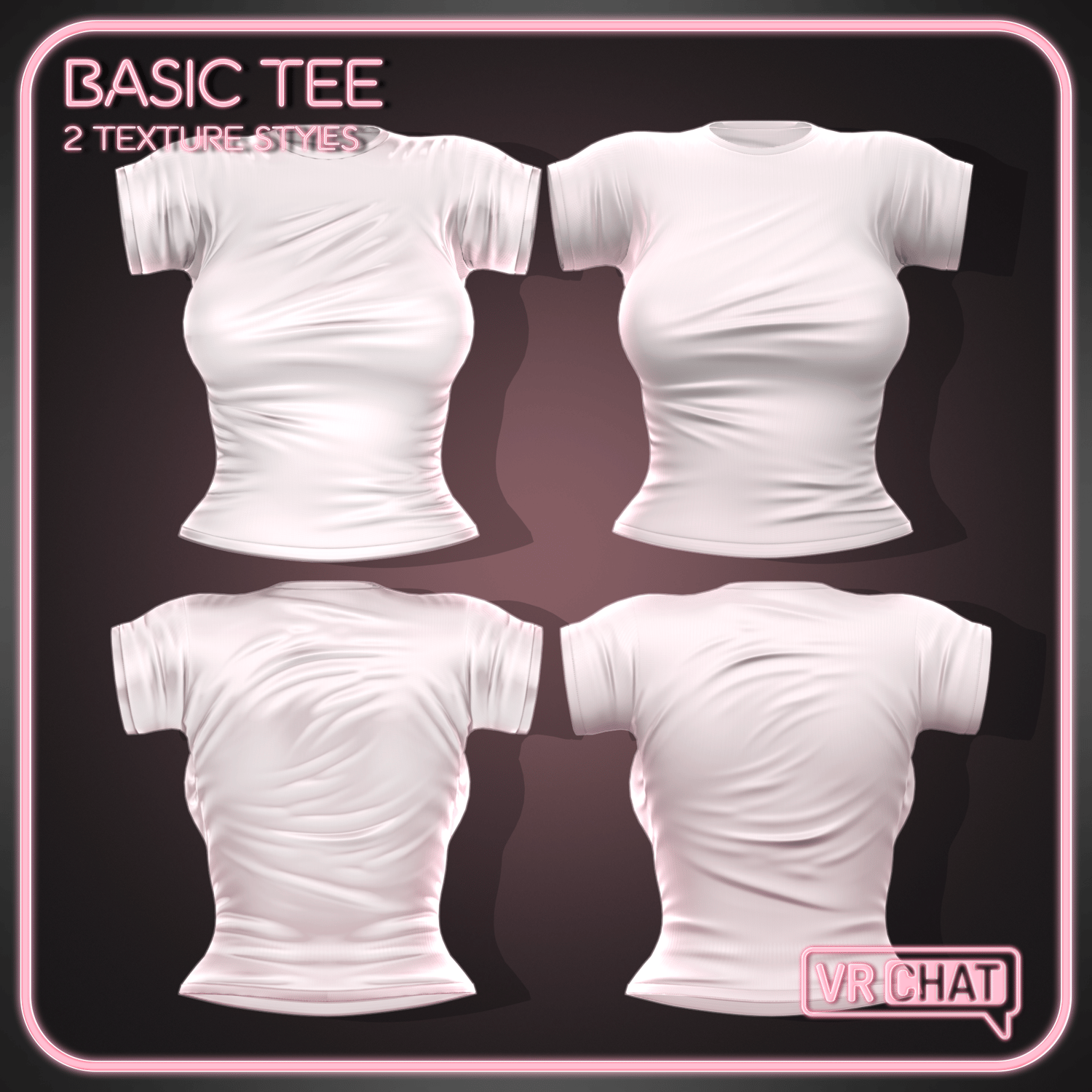 "Basic Tee" Shirt for VRChat [FREE]
