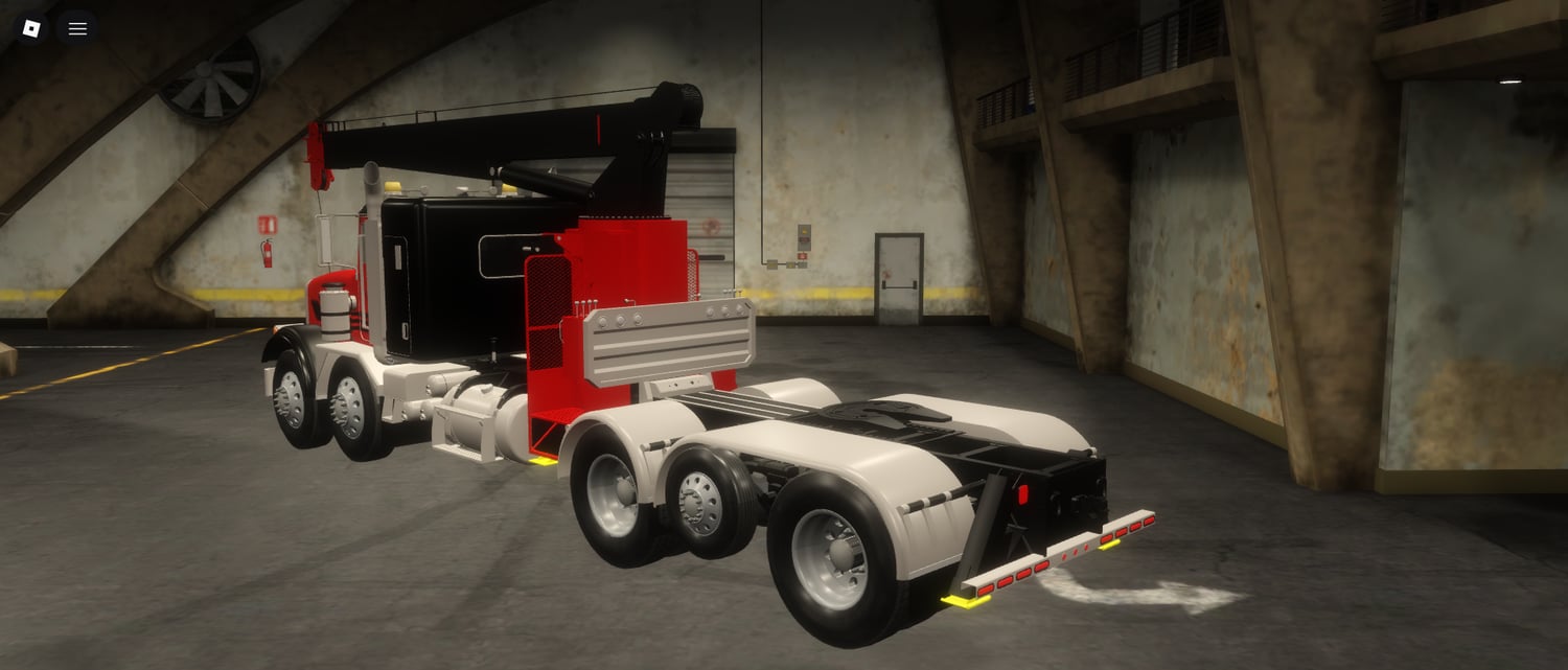 FREE Peterbilt 378 Twin Steer Crave – Detailed Red Drivable Truck Model ...