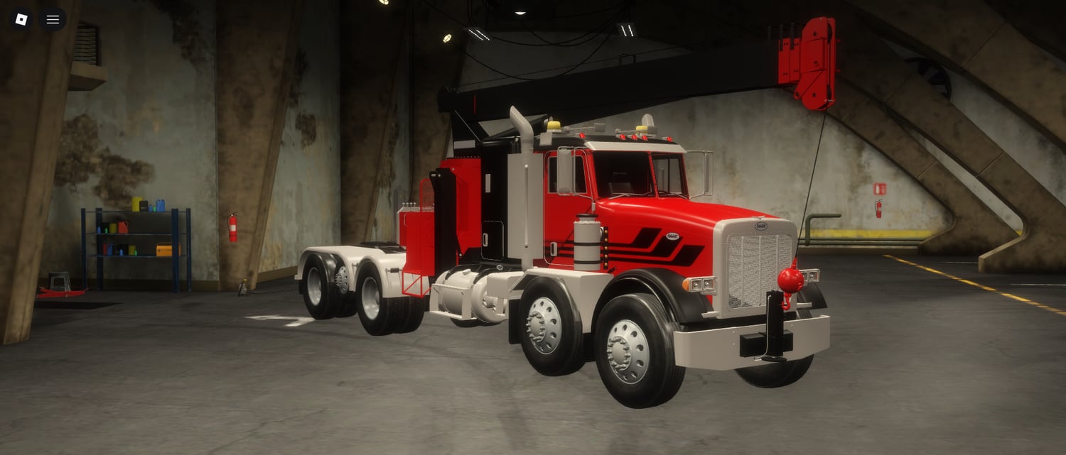 FREE Peterbilt 378 Twin Steer Crave – Detailed Red Drivable Truck Model ...
