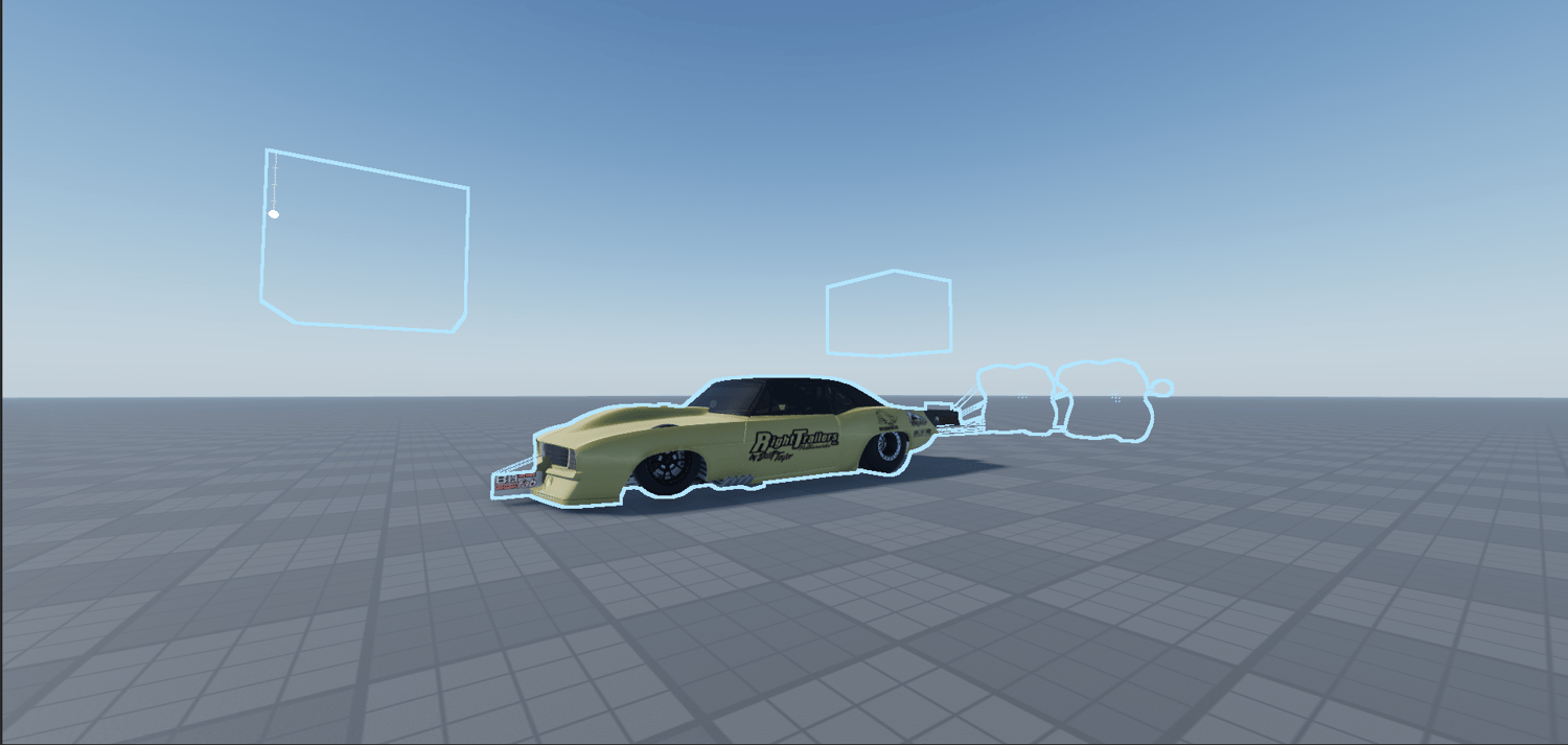 FREE Yellow Dragster Race Car – Detailed Drivable Roblox Racing Vehicle