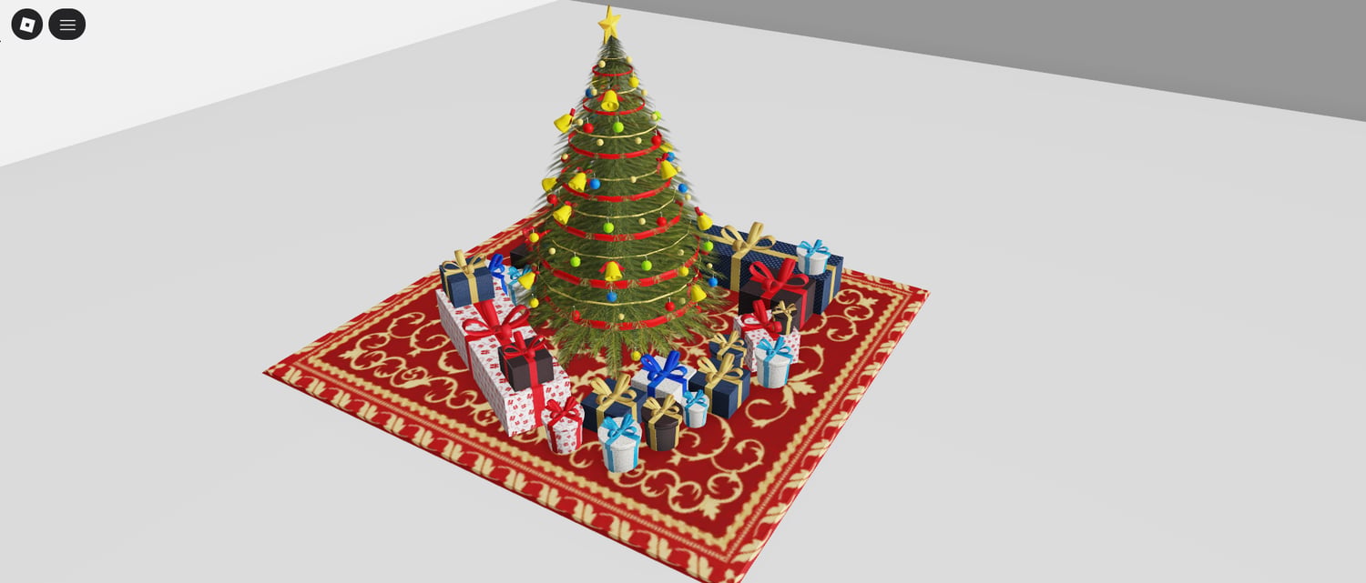 Christmas Tree Surrounded by Gifts Roblox – Festive Holiday Decoration