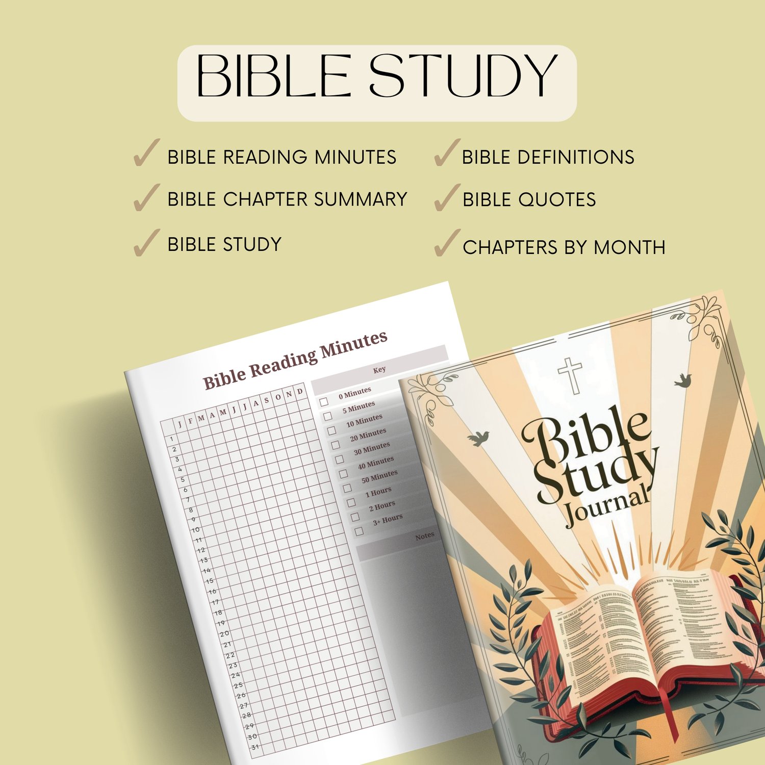 Bible Study Journal — Deepen Your Faith, Reflect on Scripture, and Grow ...
