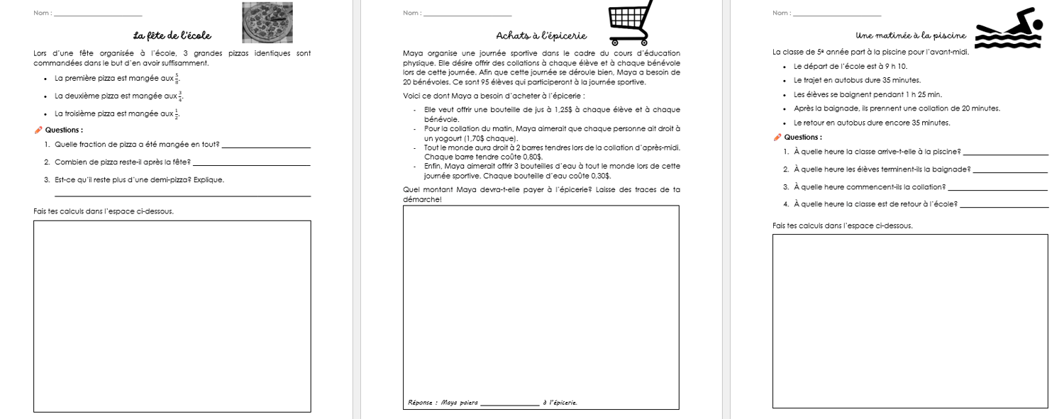 10 problèmes mathématiques pour le 3e cycle - Payhip