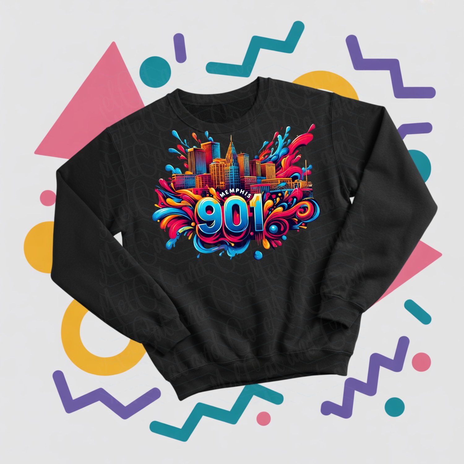 901 Memphis Skyline PNG - Payhip