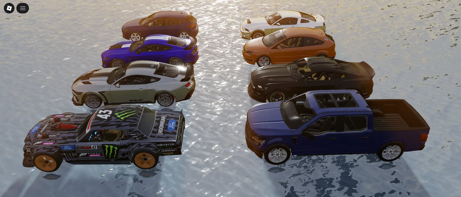 8 Ford Pack – Fully Scripted Detailed Ford Vehicle Collection for Roblox