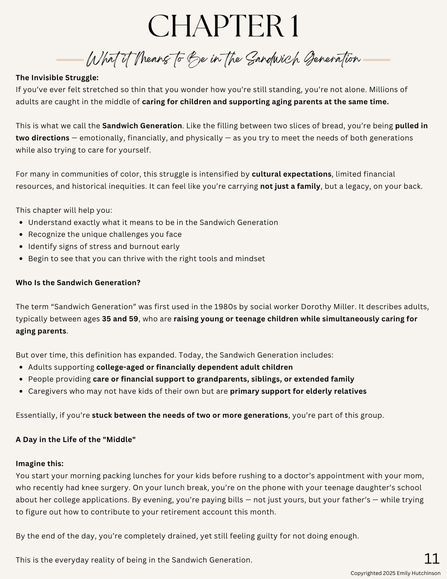 The Sandwich Generation Survival Guide Paperback