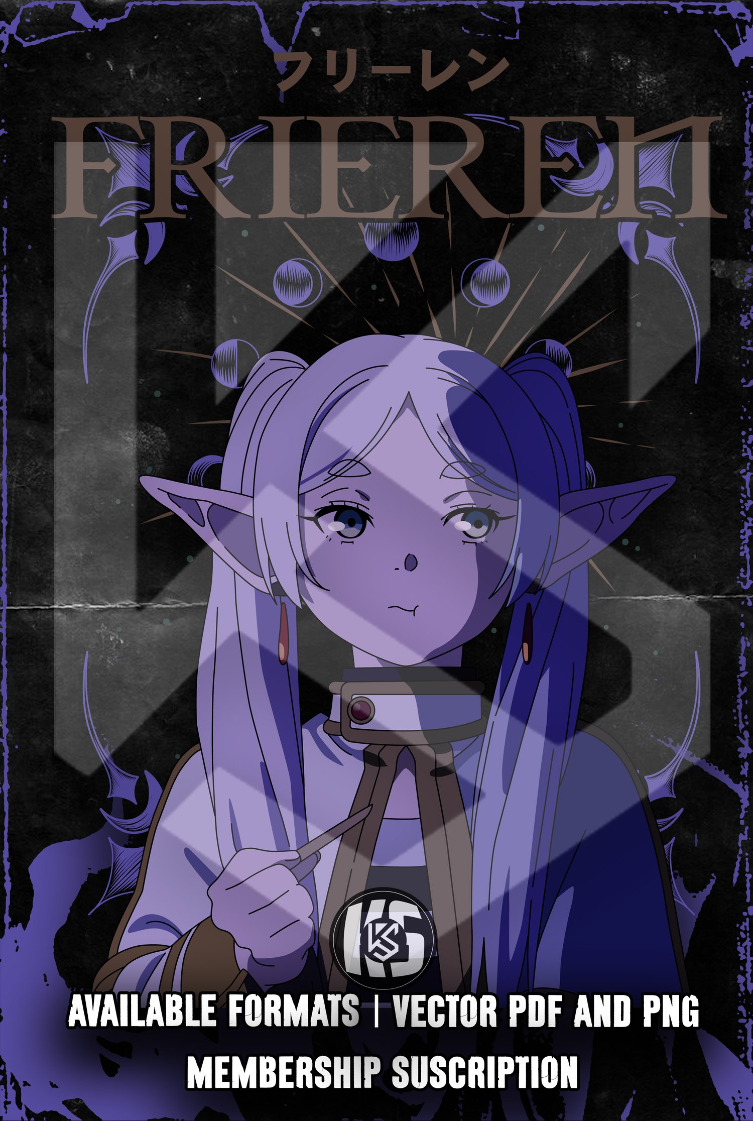 Anime Vector – Frieren 🌙 - Payhip