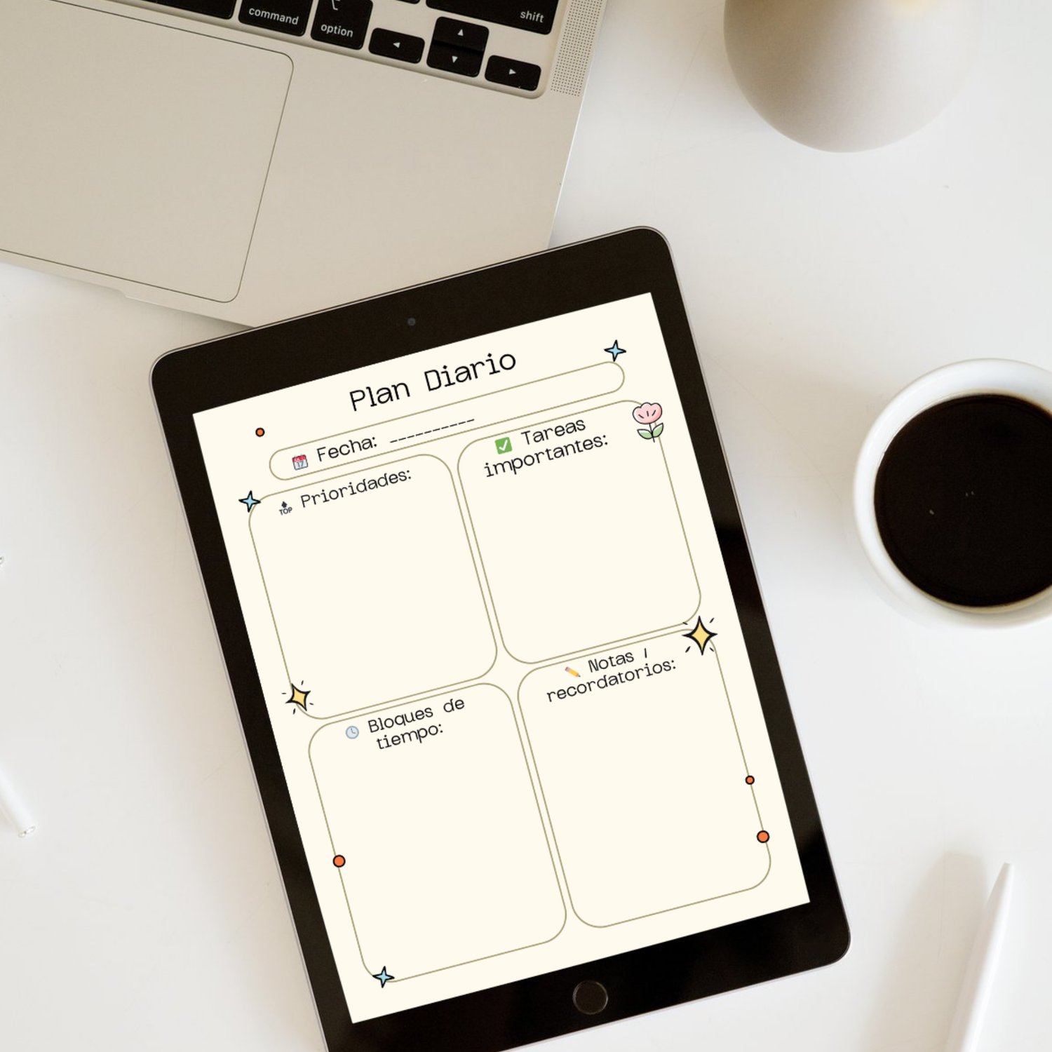 Planner Digital Diario | Gratitud, Hábitos y Bienestar - Payhip