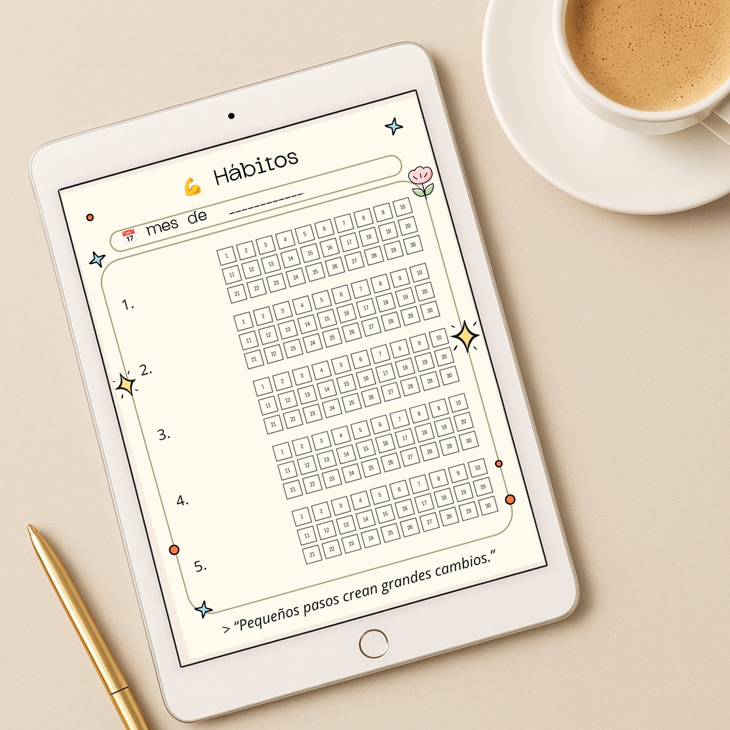 Planner Digital Diario | Gratitud, Hábitos y Bienestar - Payhip
